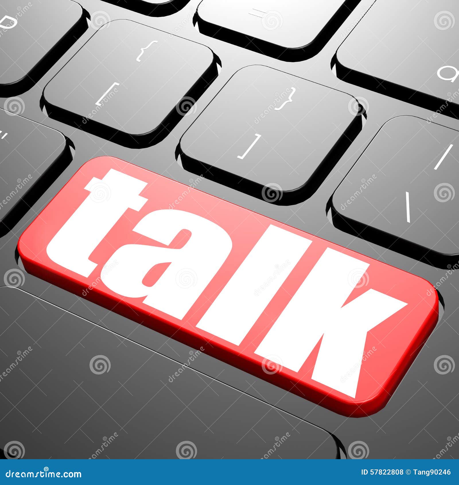 Keyboard with talk text stock illustration. Illustration of blog - 57822808