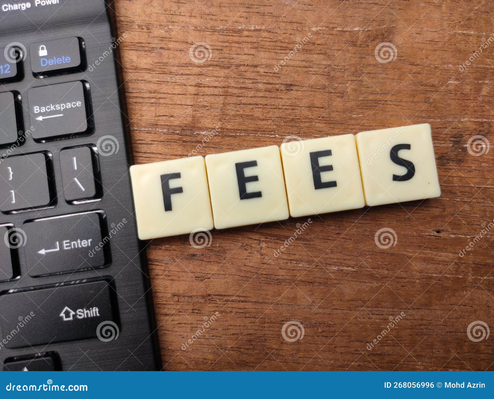 Toys Word with the Word FEES Stock Photo - Image of exchange, interest ...