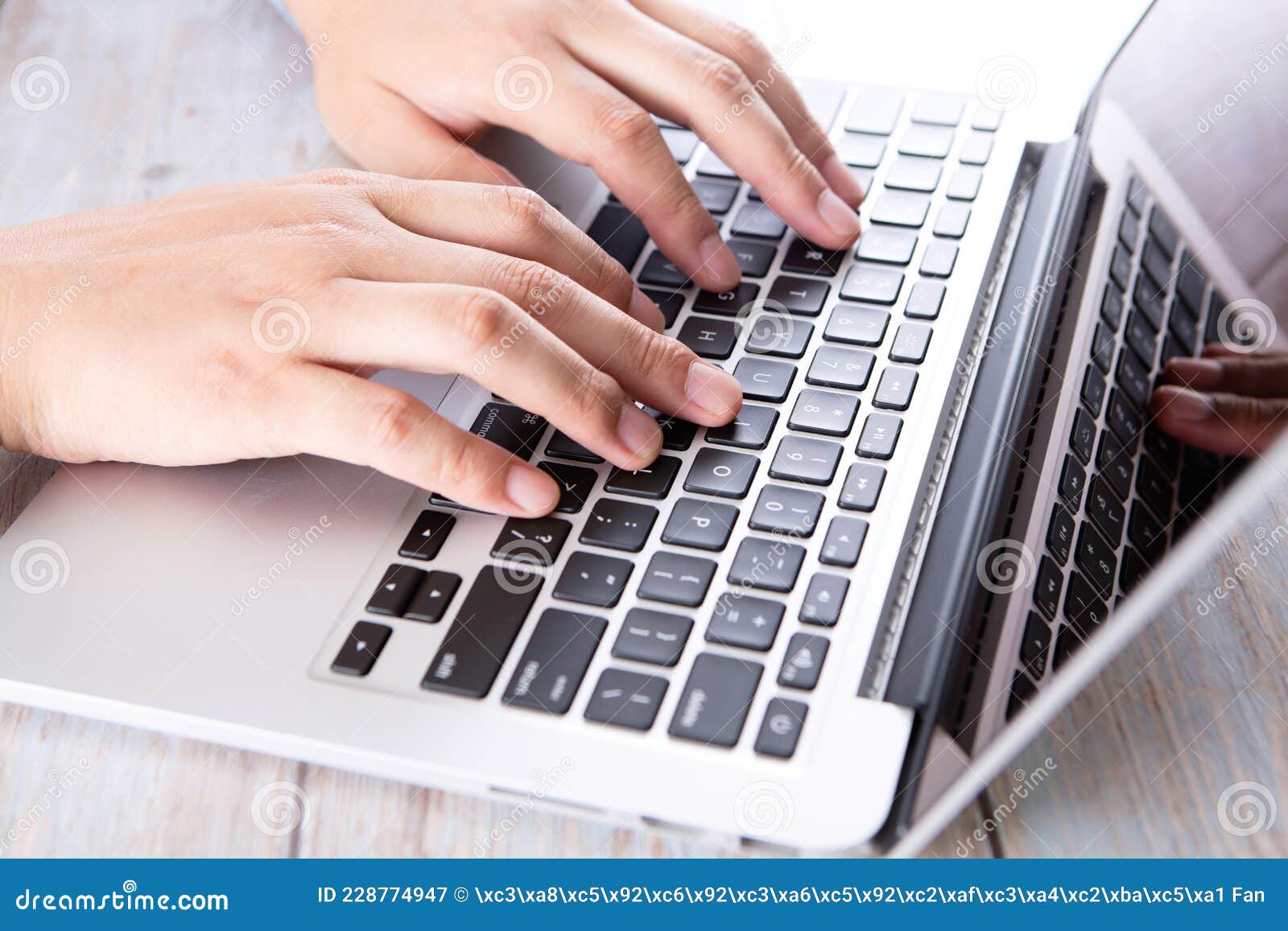 Keyboard Typing Close-up in Office Stock Image - Image of computer ...