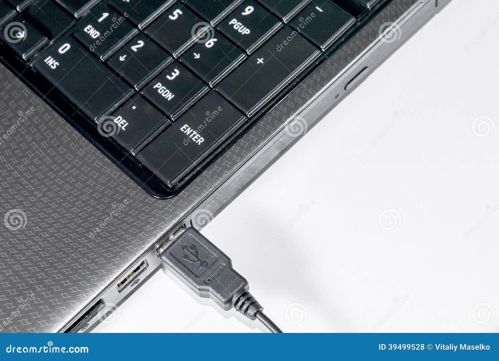 Keyboard and usb cable stock photo. Image of cable, hardware - 39499528
