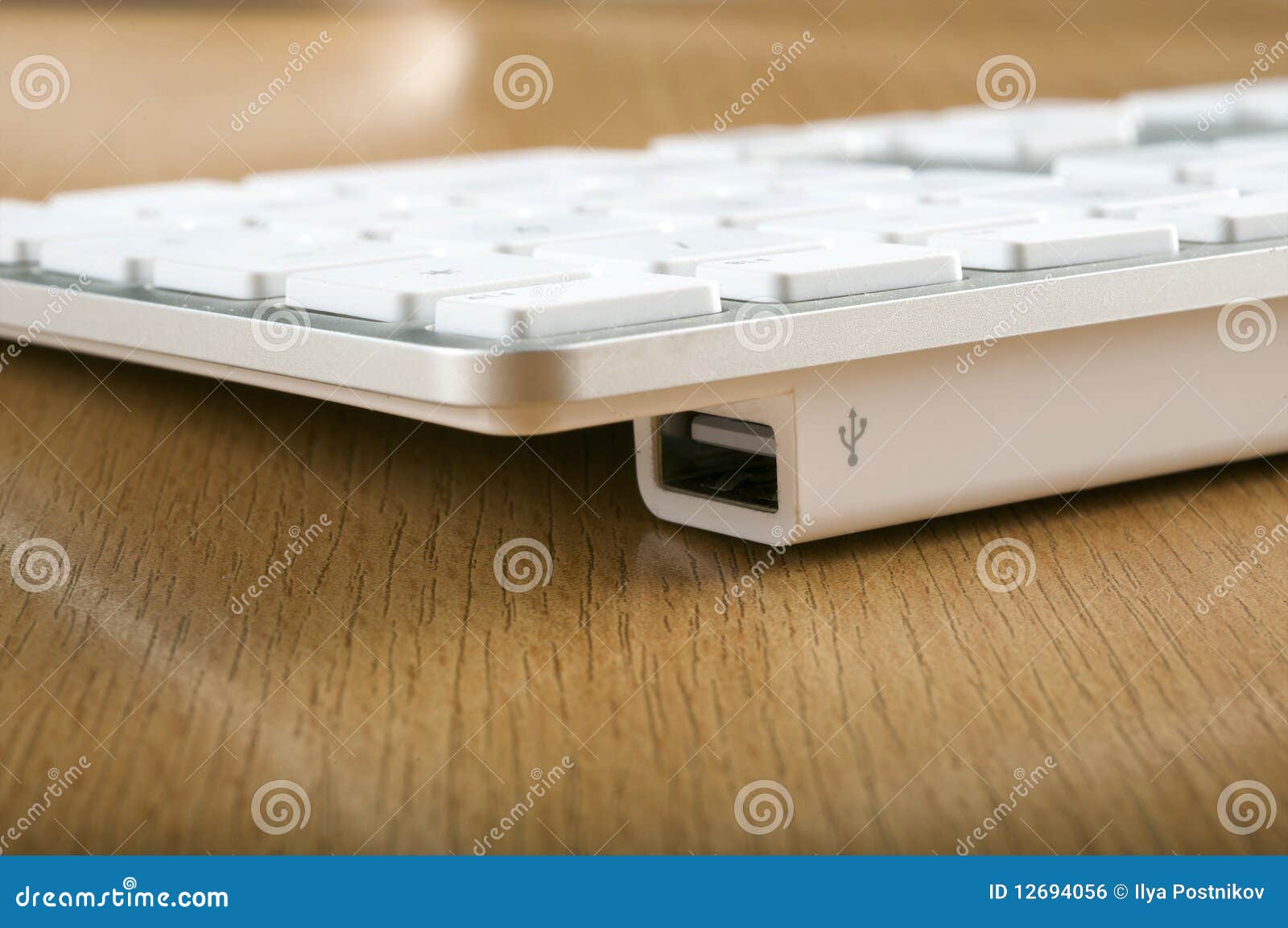 Keyboard and usb connect stock photo. Image of computer - 12694056