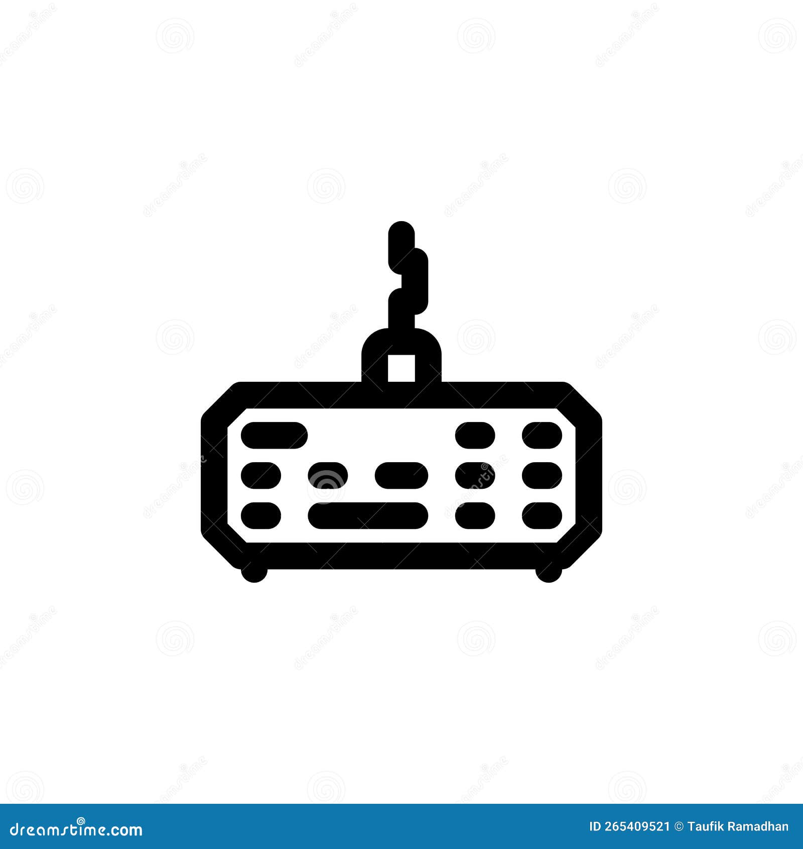 Keyboard Vector Icon. Computer Component Icon Outline Style. Perfect ...