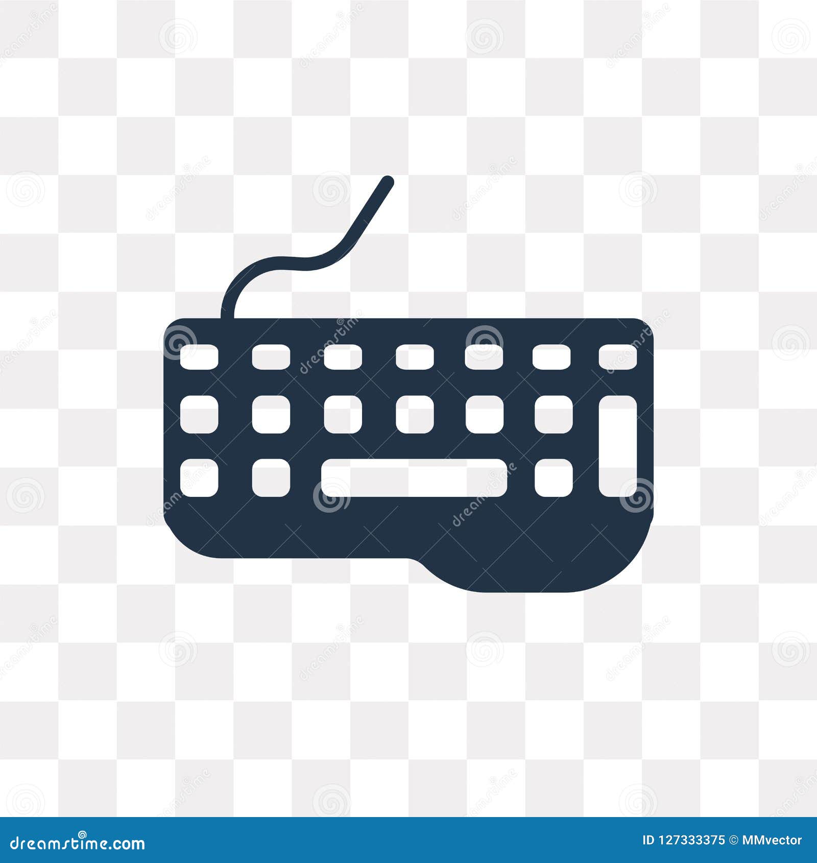 Keyboard Vector Icon Isolated on Transparent Background, Keyboard ...