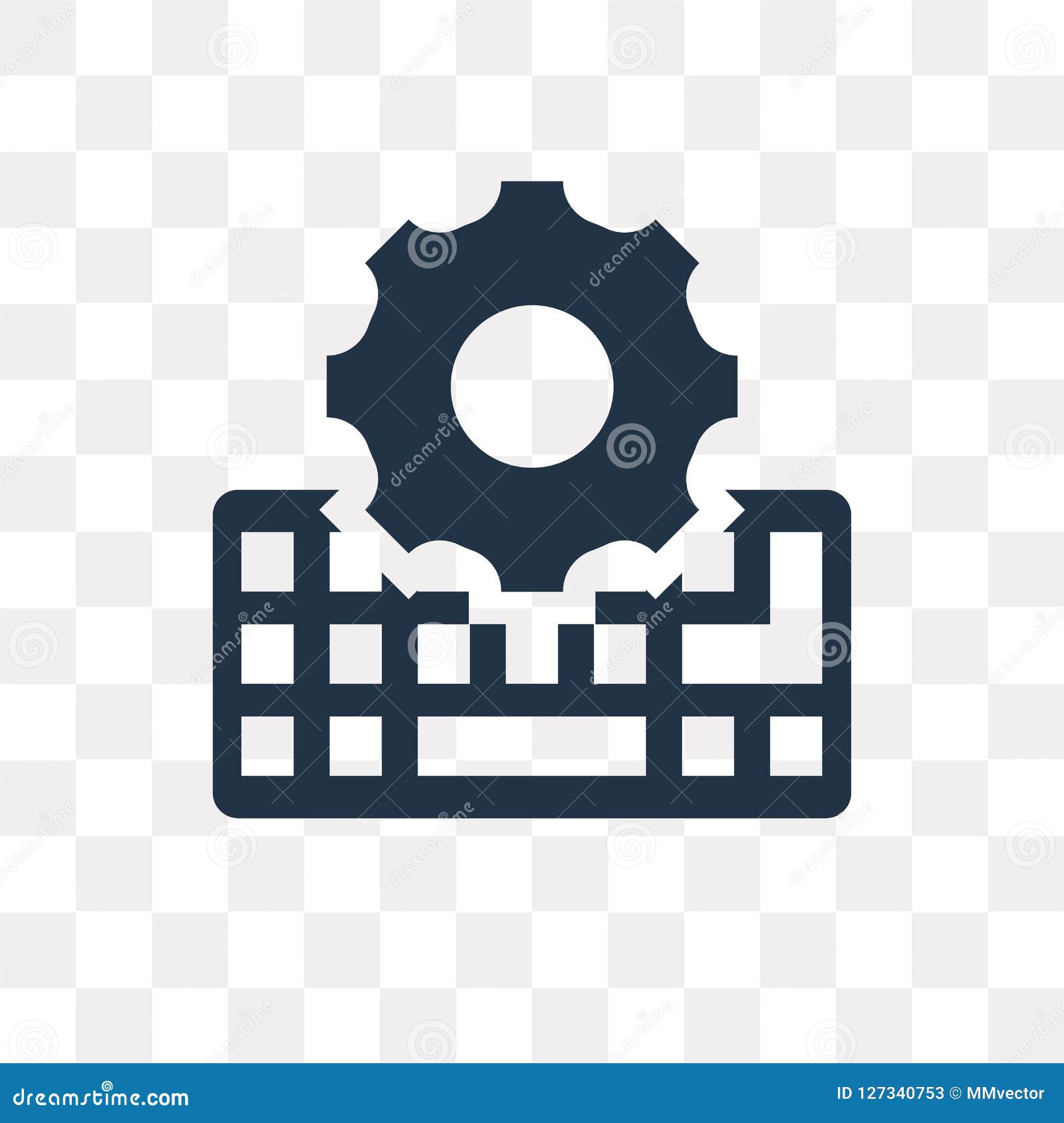 Keyboard Vector Icon Isolated on Transparent Background, Keyboard ...