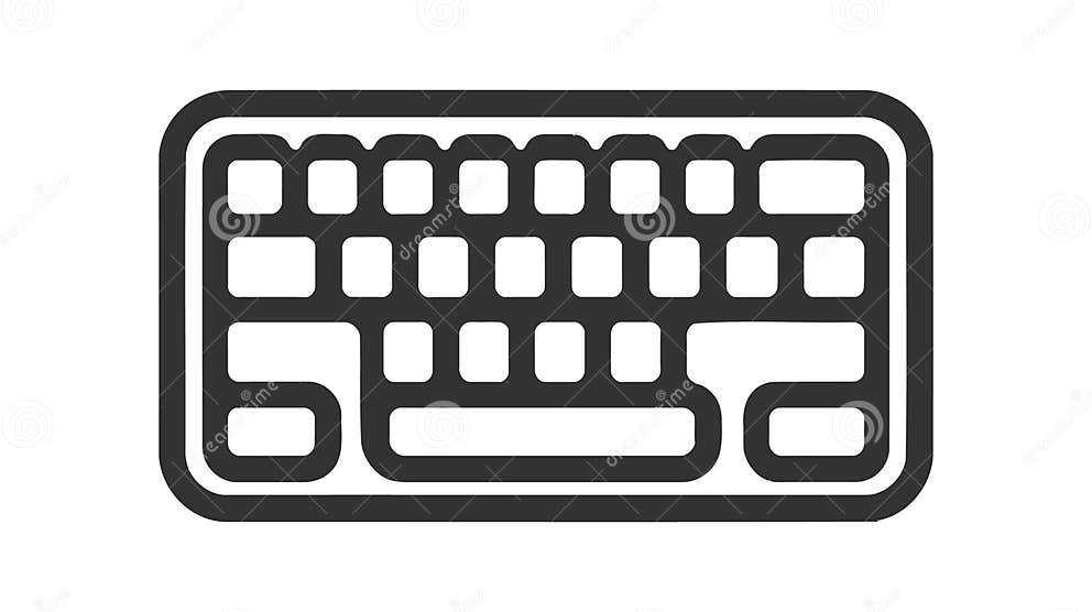Keyboard Vector Icon. Keyboard Linear Sign Stock Illustration ...