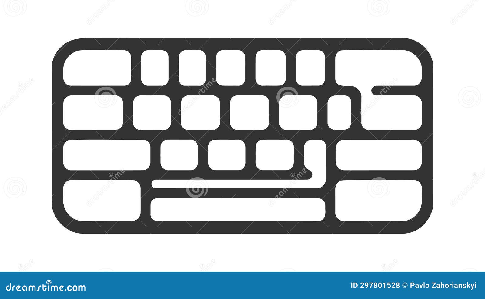 Keyboard Vector Icon. Keyboard Linear Sign Stock Illustration ...