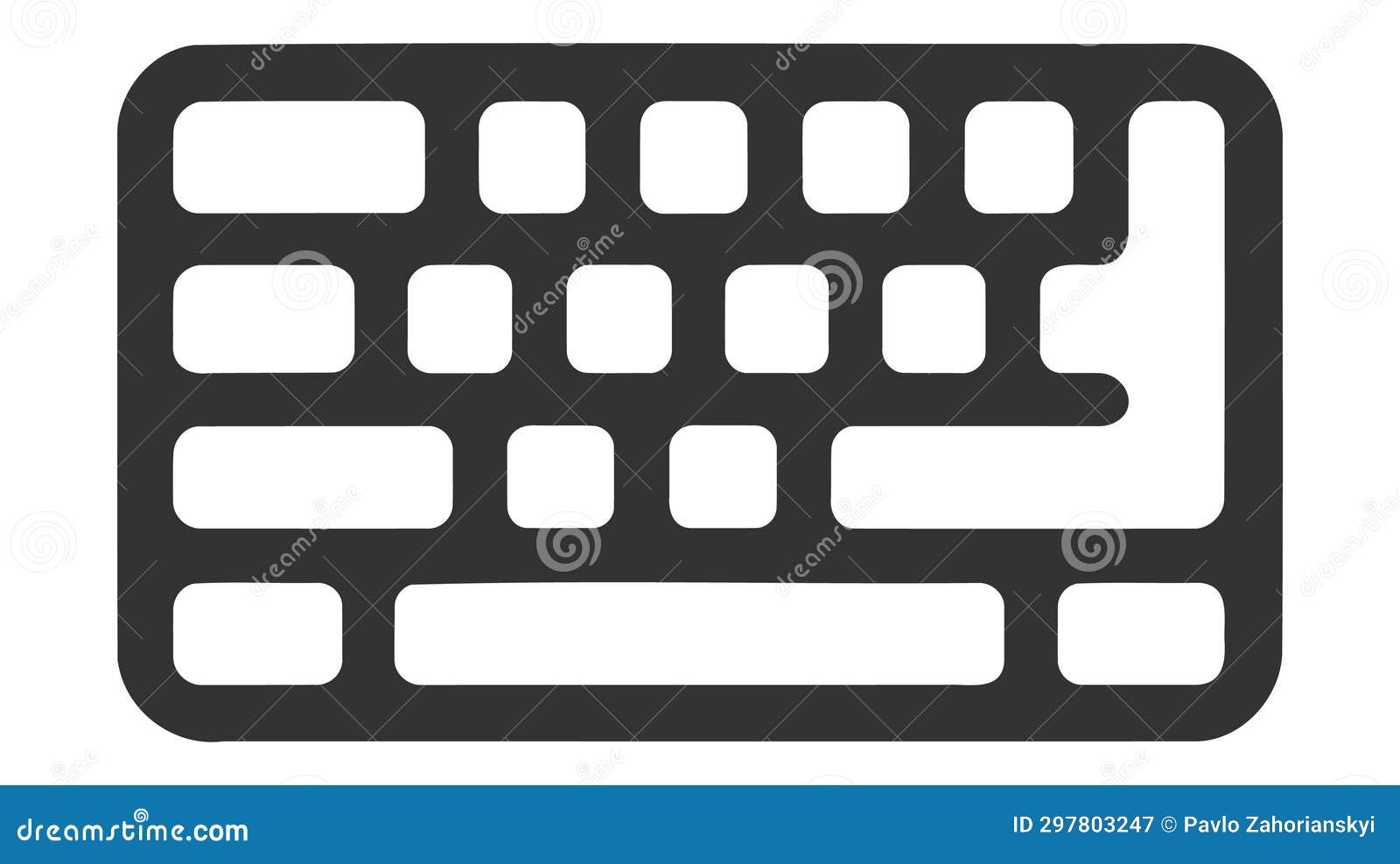 Keyboard Vector Icon. Keyboard Linear Sign Stock Illustration ...