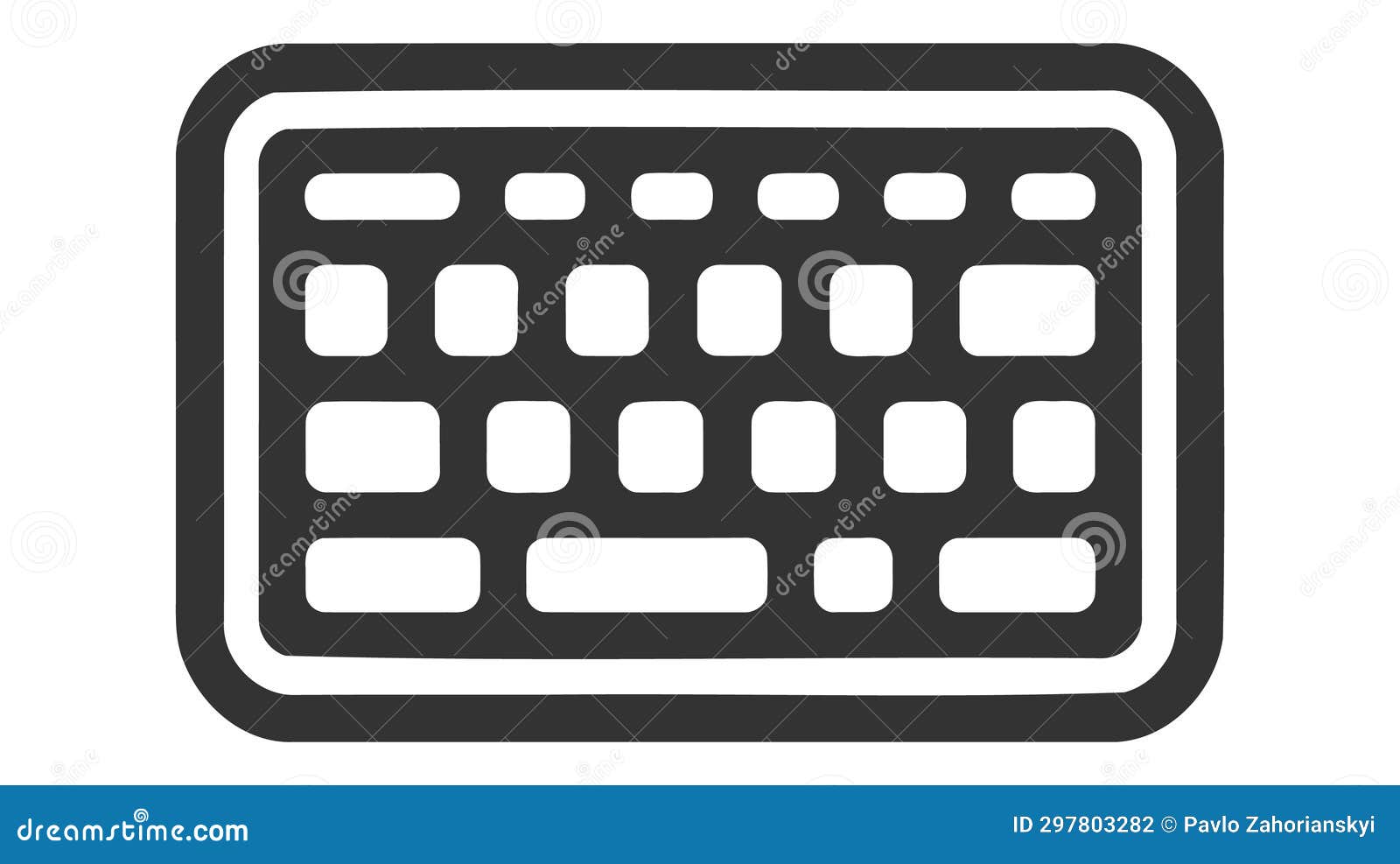 Keyboard Vector Icon. Keyboard Linear Sign Stock Illustration ...