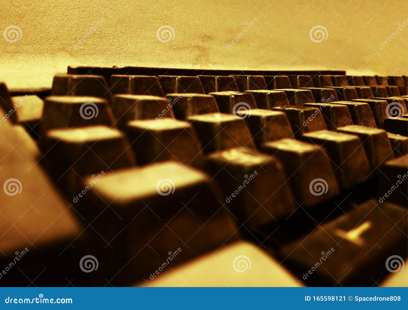 Keyboard of Vintage Typewriter Object Background Stock Image - Image of ...