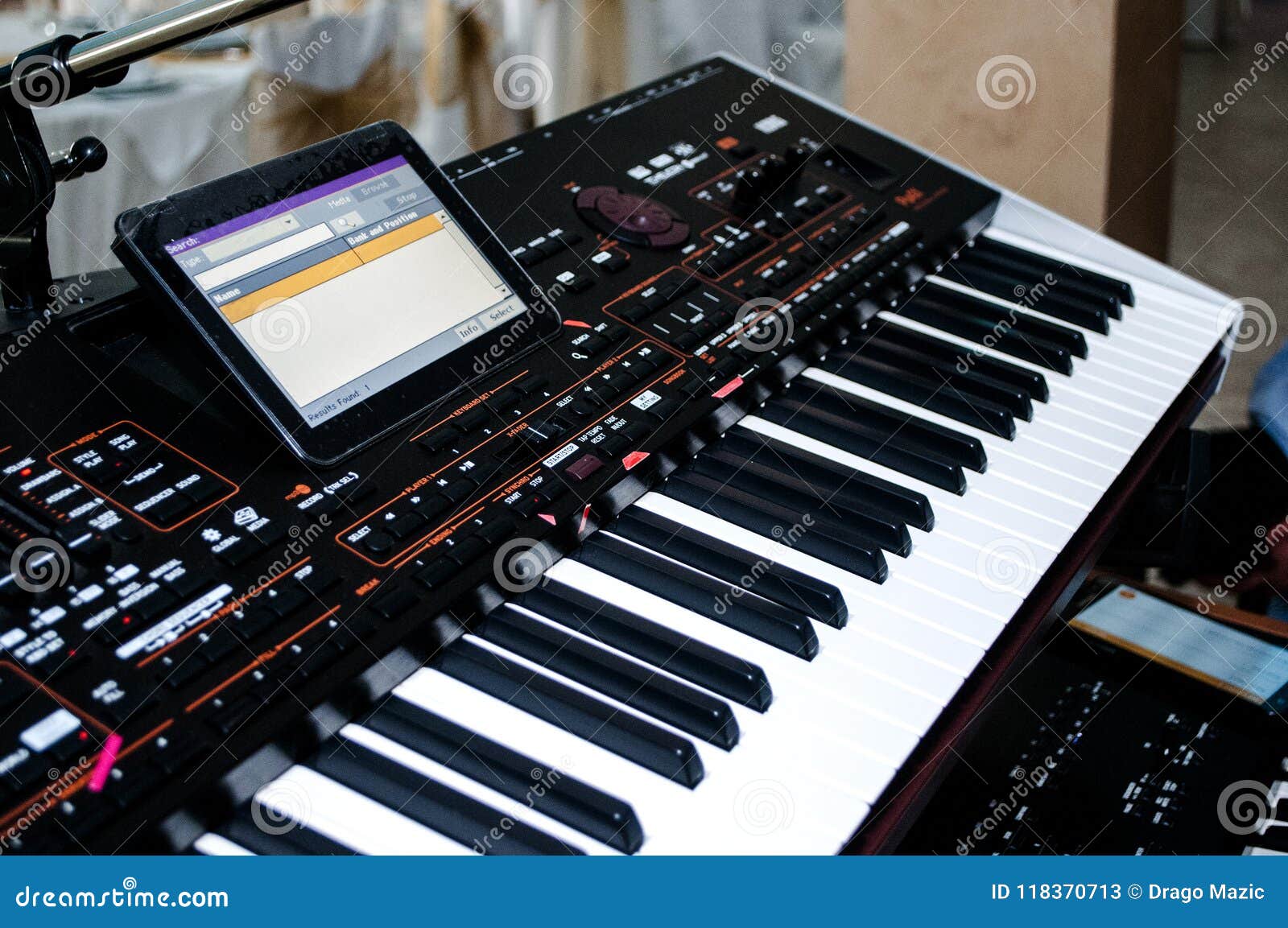 Keyboard on a wedding stock image. Image of happiness - 118370713
