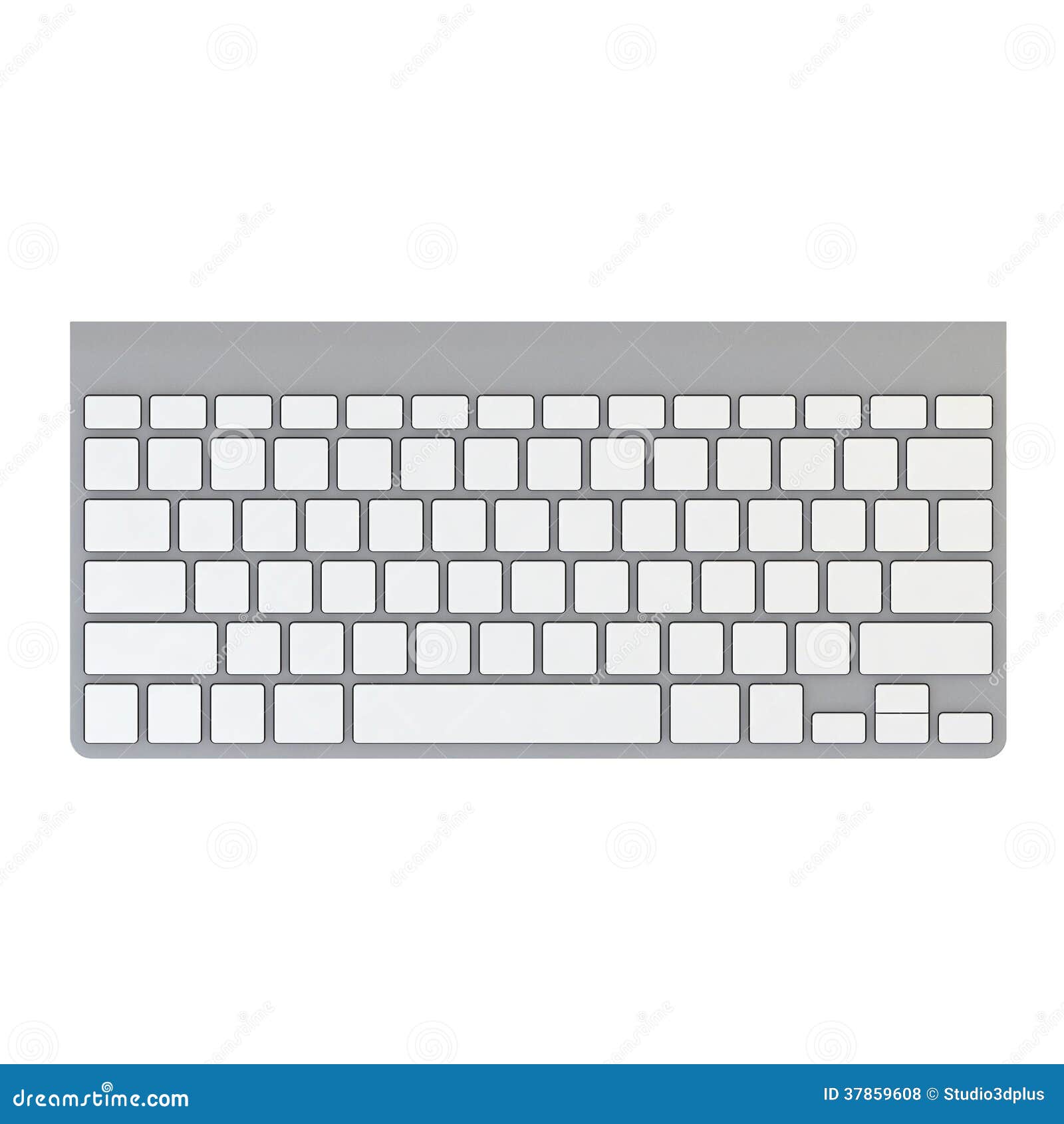 Keyboard on White Background Stock Illustration - Illustration of apple ...