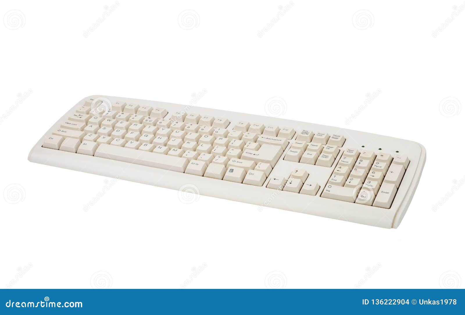 Keyboard on white stock photo. Image of enter, digital - 136222904