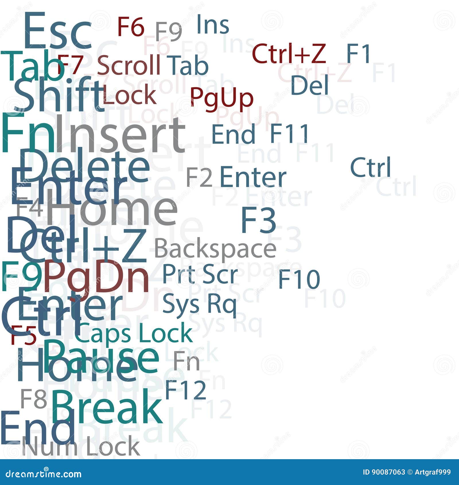 Keyboard Windows Text Composition Abstract Background Stock ...