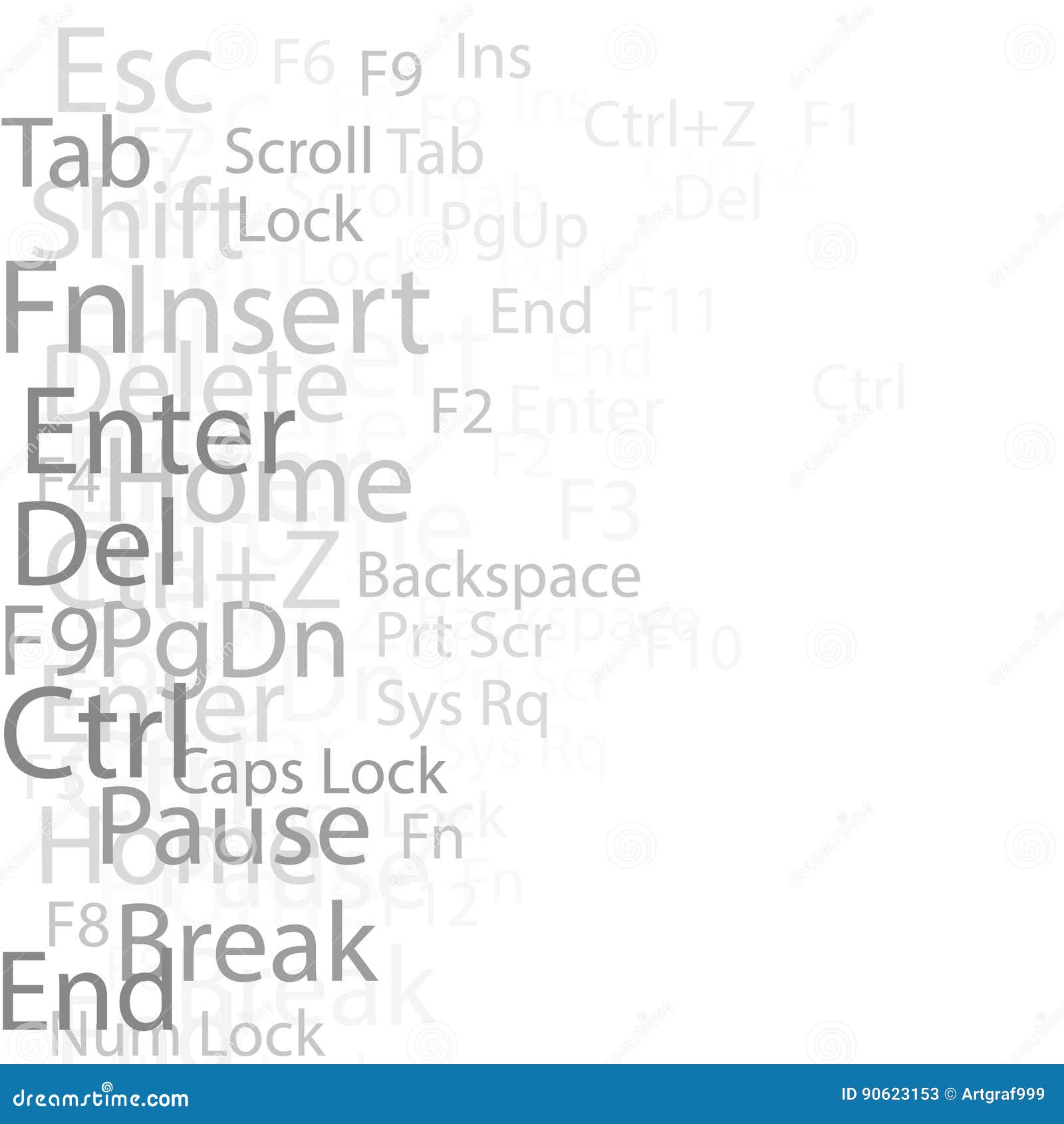 Keyboard Windows Text Composition Abstract Background Stock ...