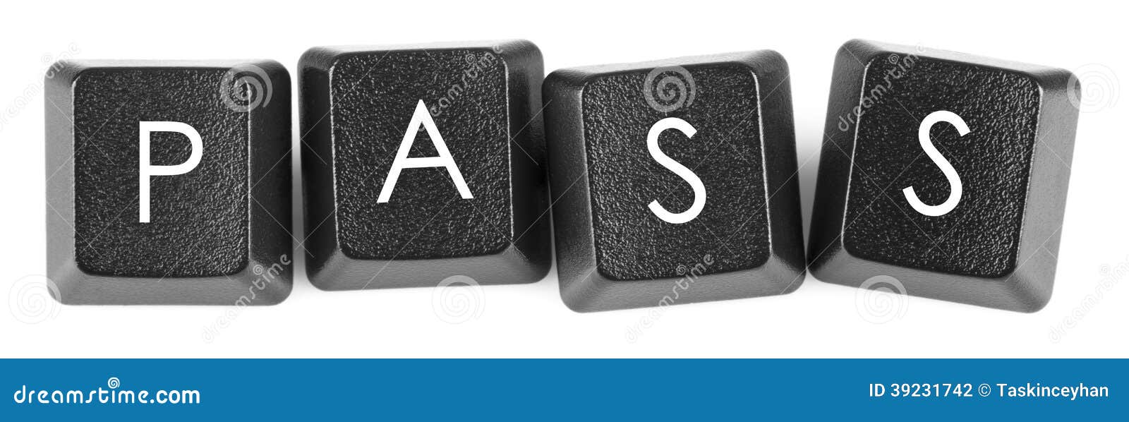 Keyboard with the Word PASS Stock Photo - Image of loneliness ...