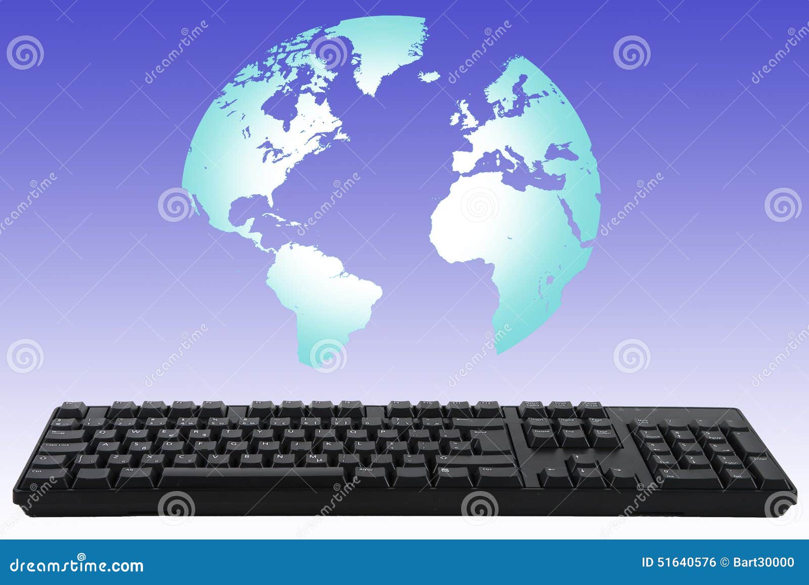 Keyboard worldmap stock photo. Image of connection, global - 51640576