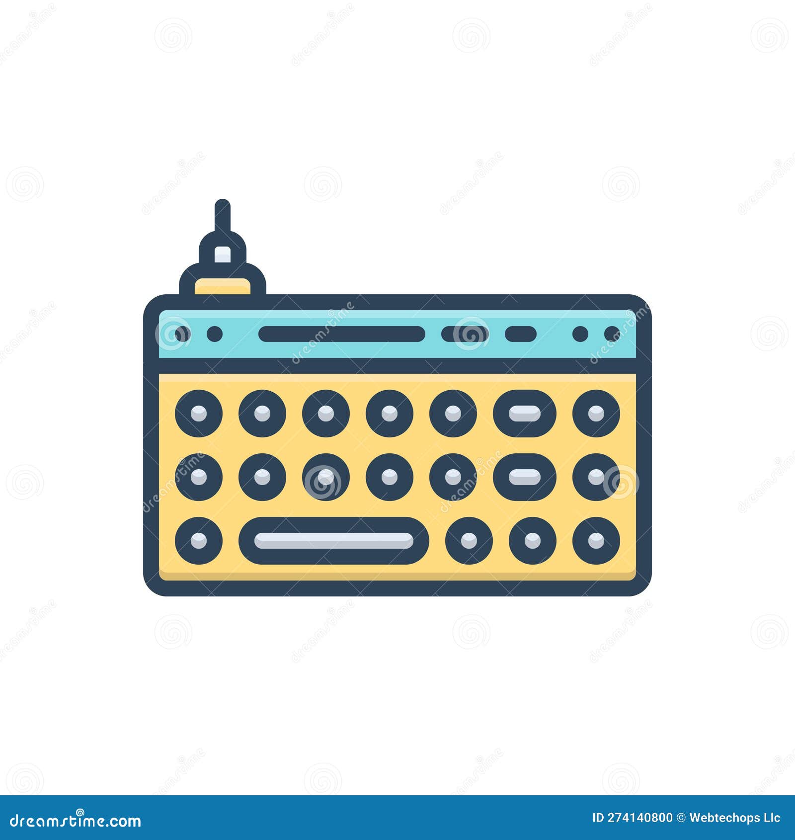 Color Illustration Icon for Keyboards, Hardware and Computer Stock ...