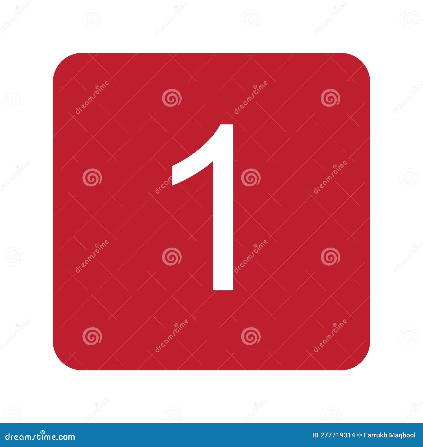 Keycap Digit One Icon Image. Stock Illustration - Illustration of digit ...