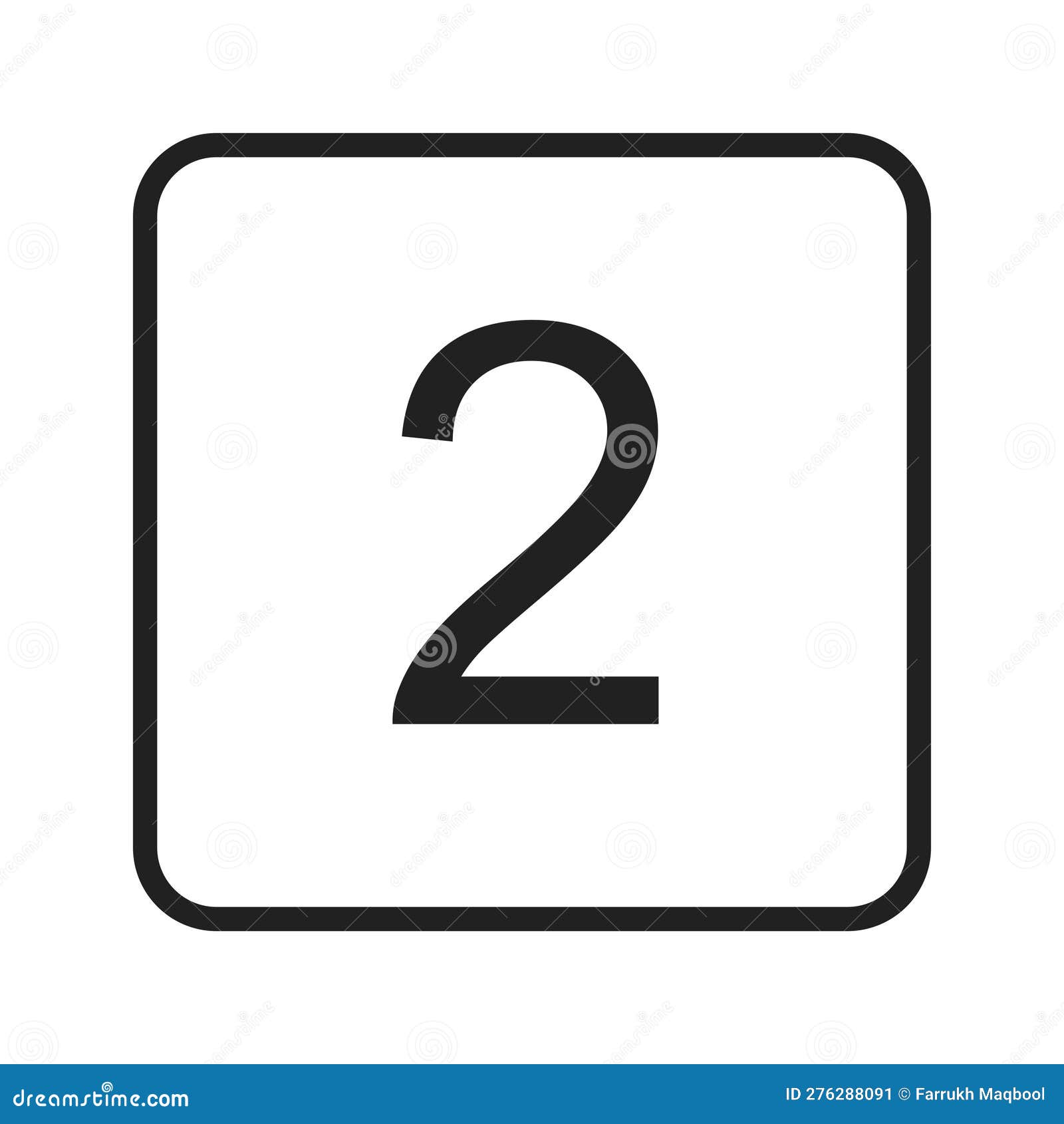 Keycap Digit Two Icon Vector Image. Suitable for Mobile Apps, Web Apps ...