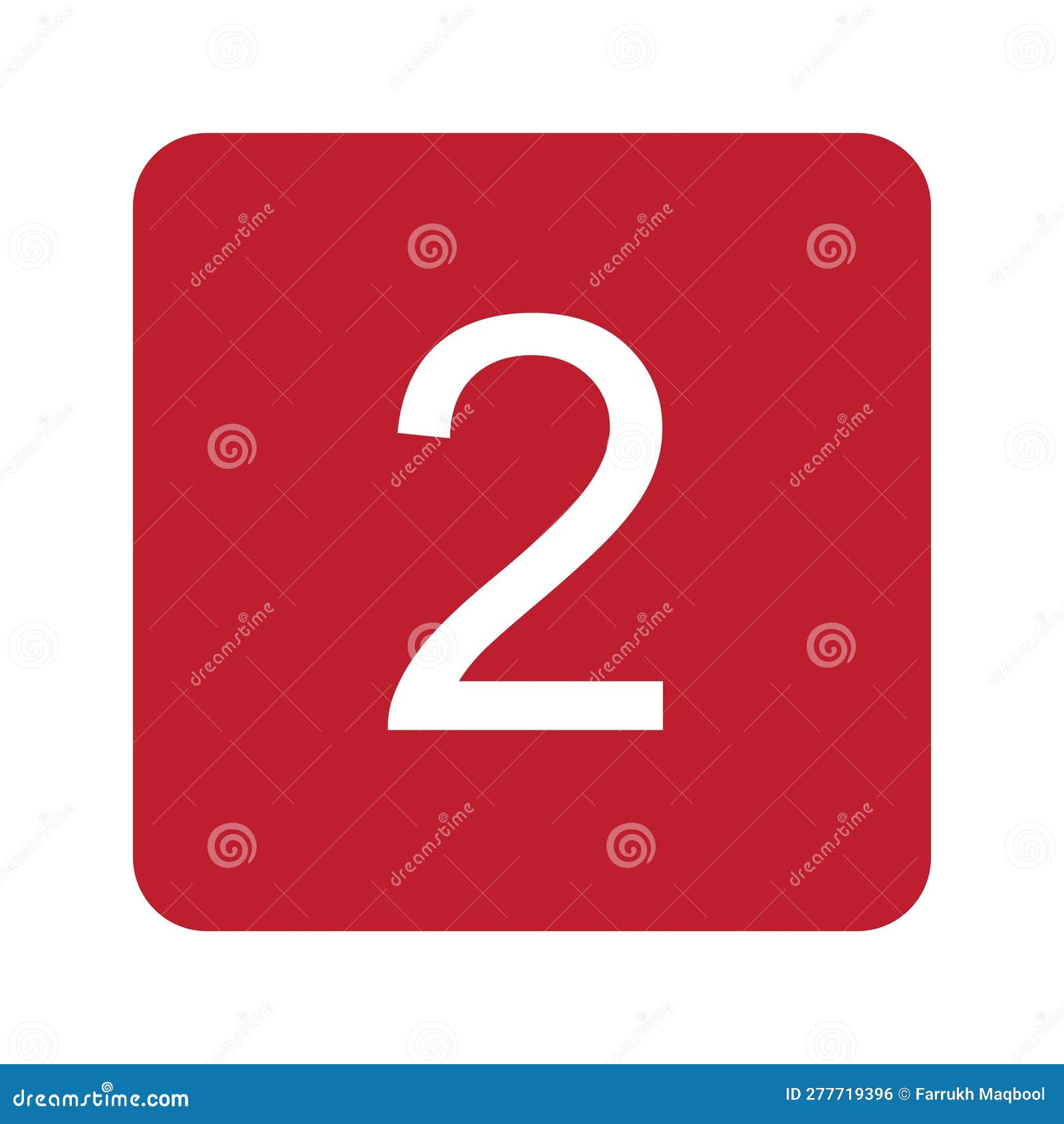 Keycap Digit Two Icon Image. Stock Illustration - Illustration of icon ...