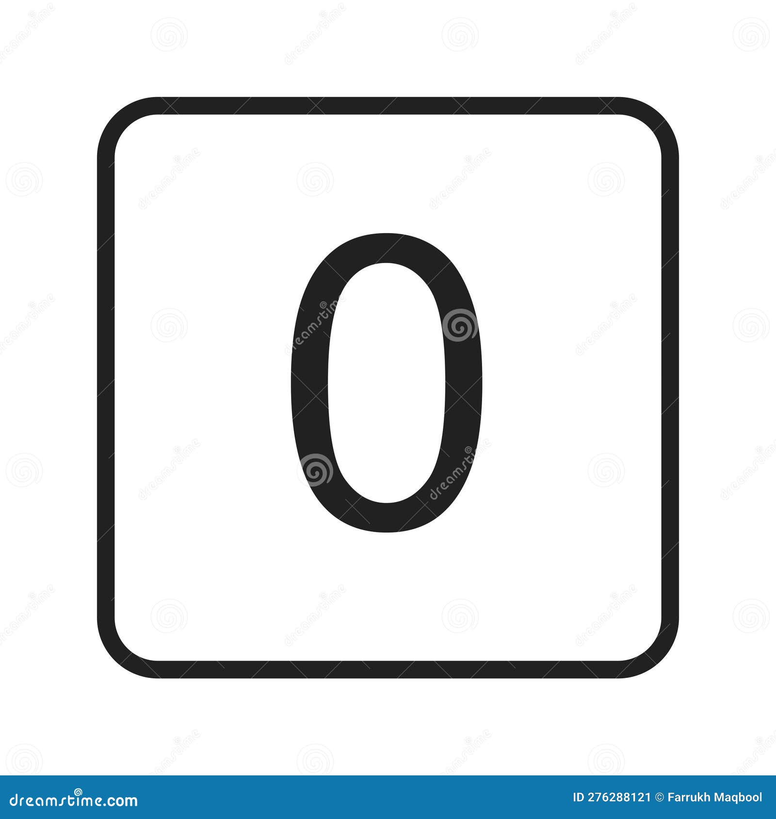 Keycap Digit Zero Icon Vector Image Suitable For Mobile Apps Web Apps And Print Media Stock