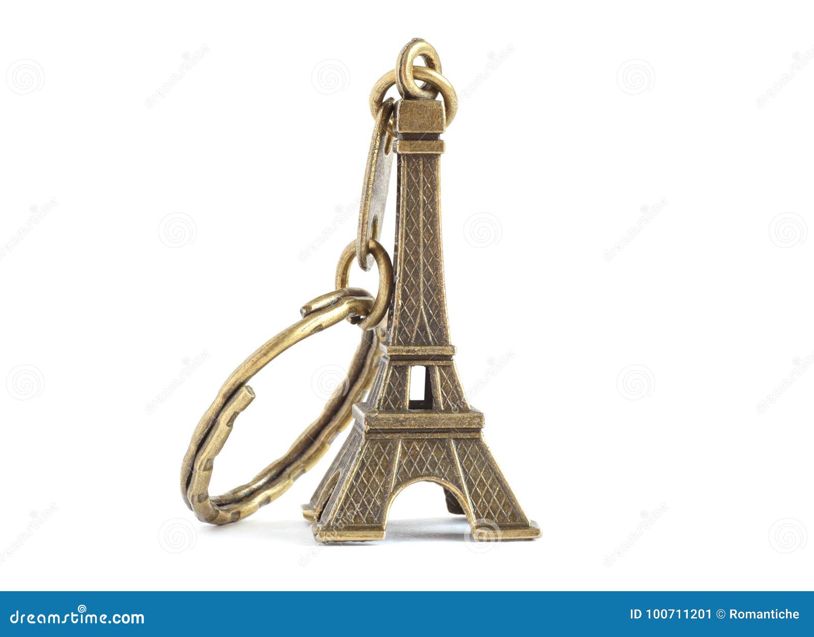 Keychain Eiffel tower stock image. Image of tour, golden - 100711201
