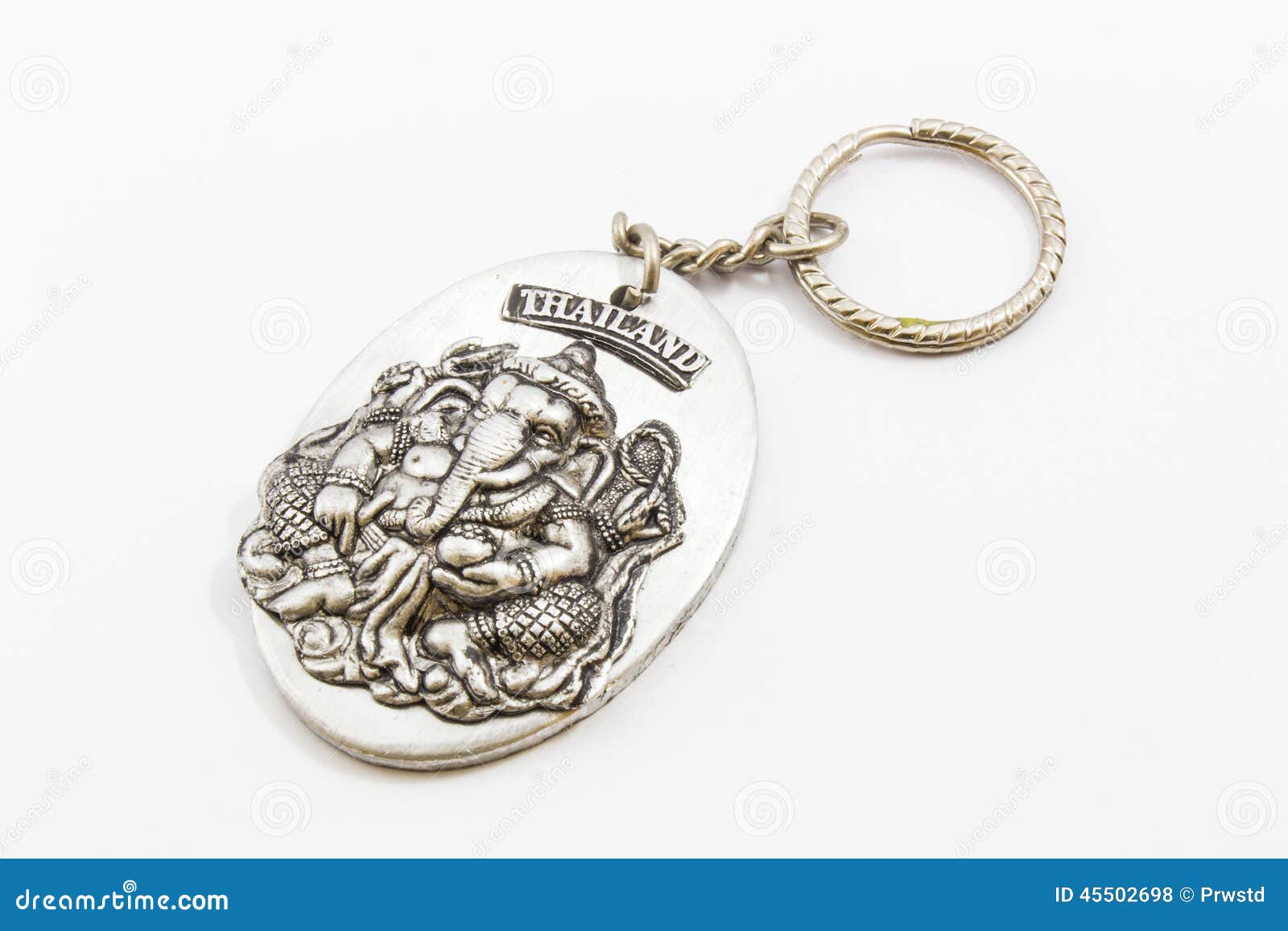 Keychain Ganesh isolated stock photo. Image of hands - 45502698