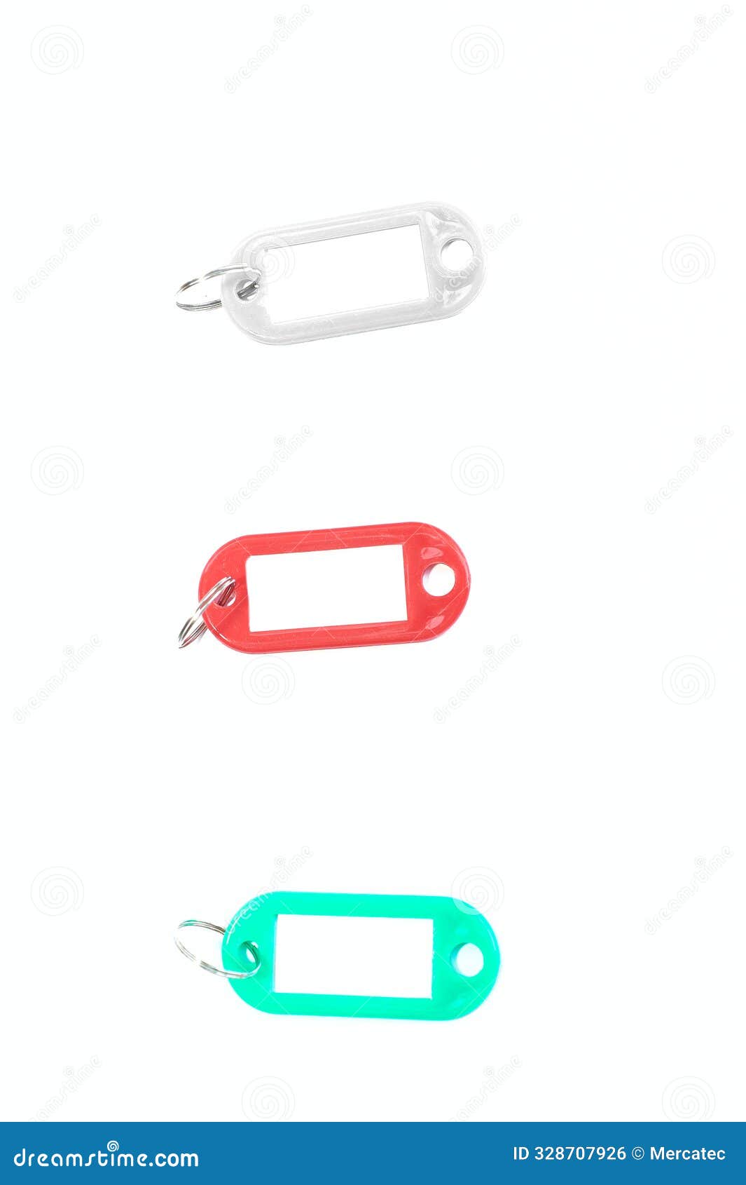 Keychain Plastic Key Holder in Different Colors with White Background ...