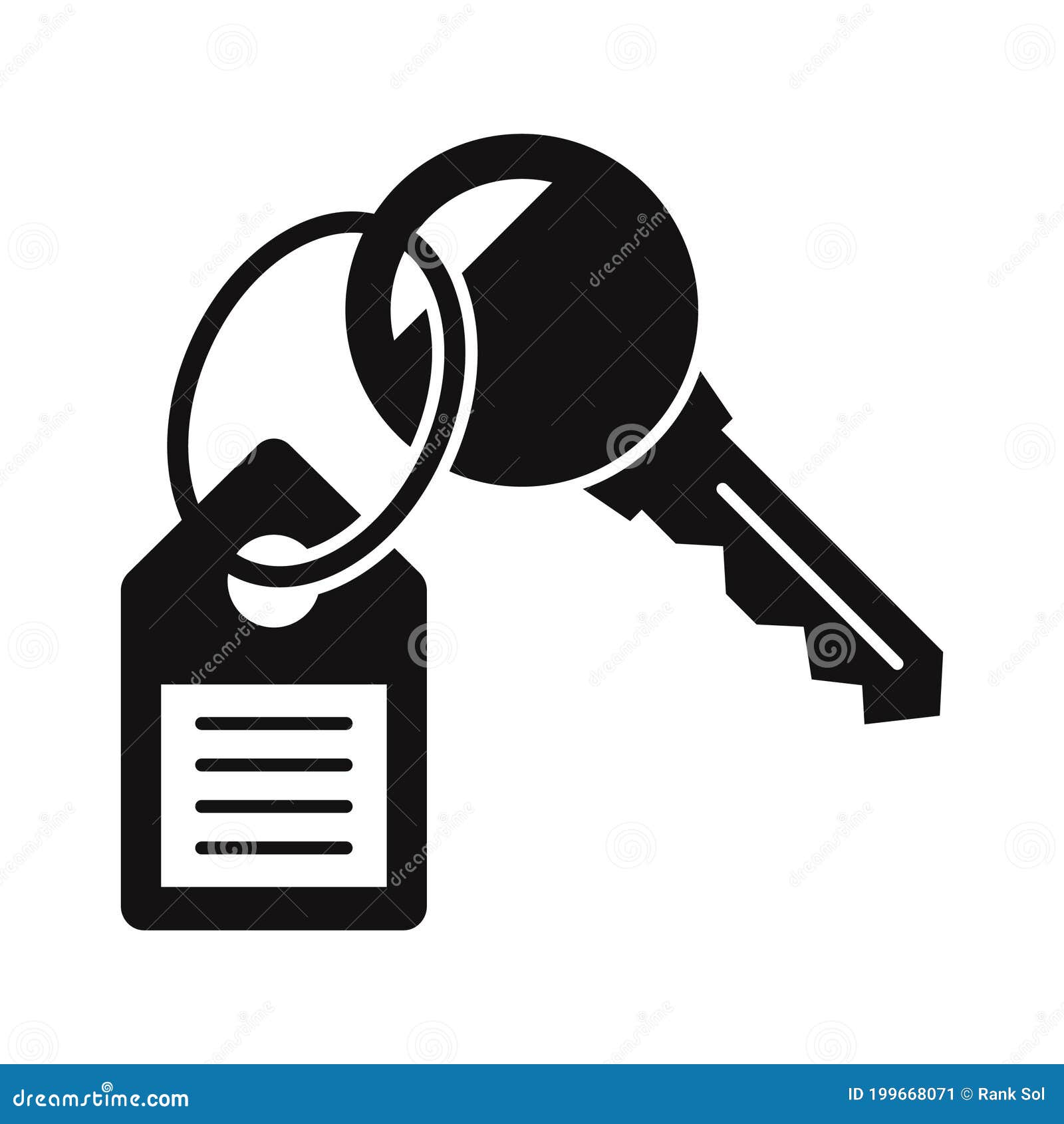 Keychain Vector Icon Which Can Easily Modify or Edit Stock Vector ...