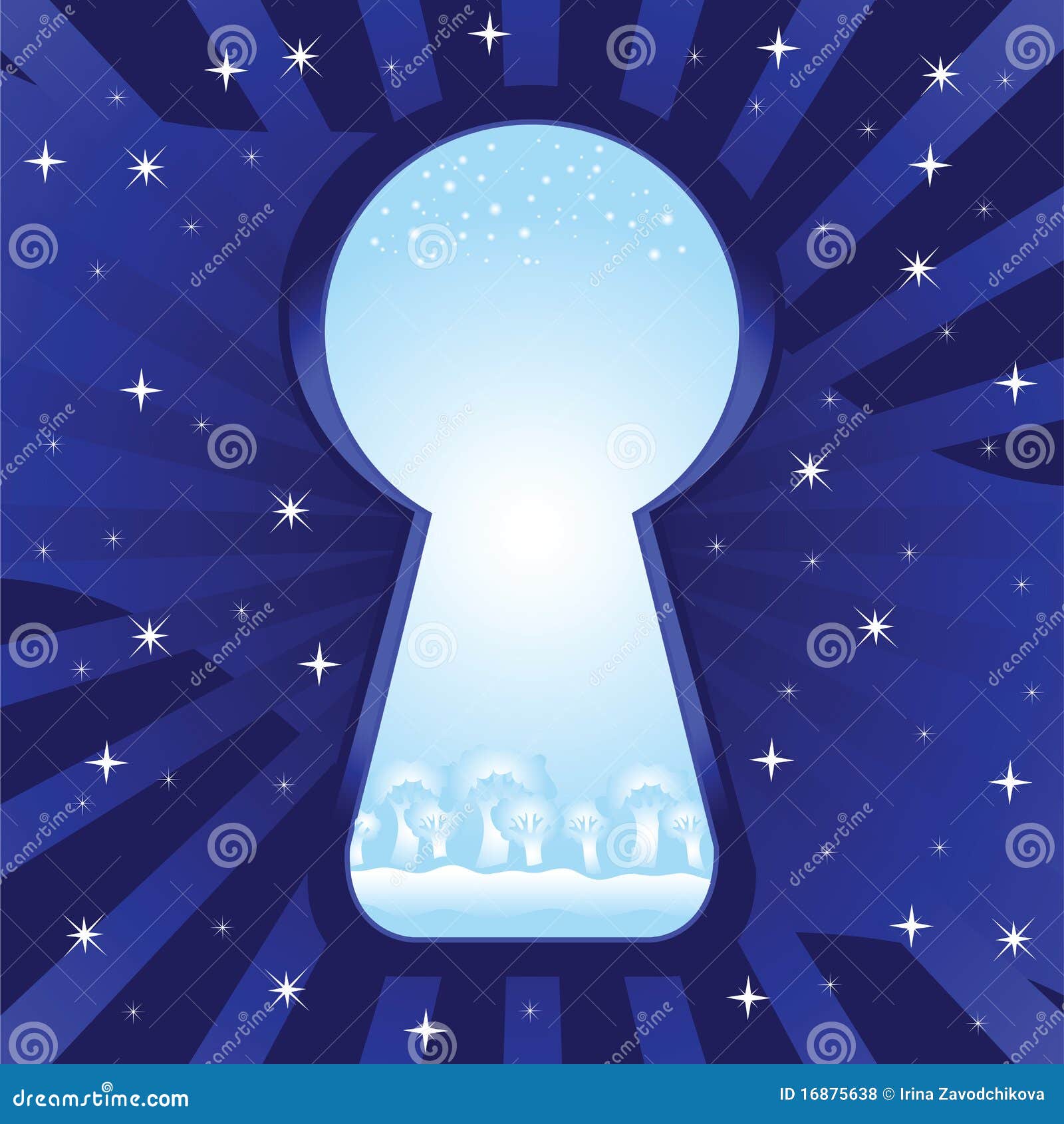 Keyhole stock vector. Illustration of holiday, gradient - 16875638