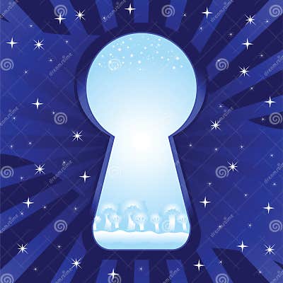 Keyhole stock vector. Illustration of holiday, gradient - 16875638