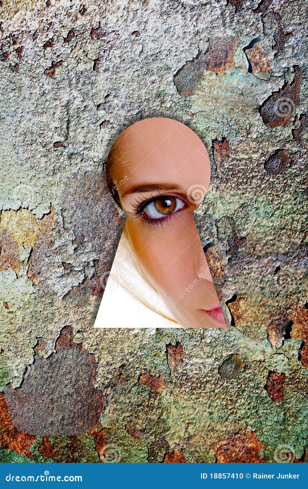 Keyhole stock photo. Image of background, criminal, examining - 18857410