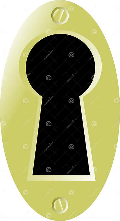 Keyhole stock illustration. Illustration of keyhole, lock - 50477
