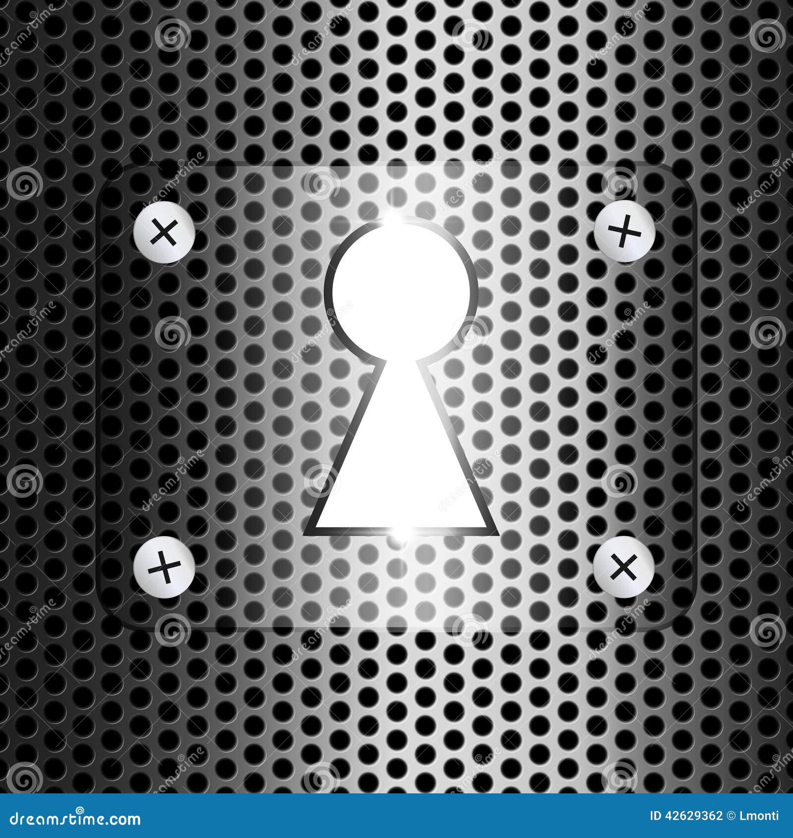 Keyhole in a better world stock vector. Illustration of modern - 42629362