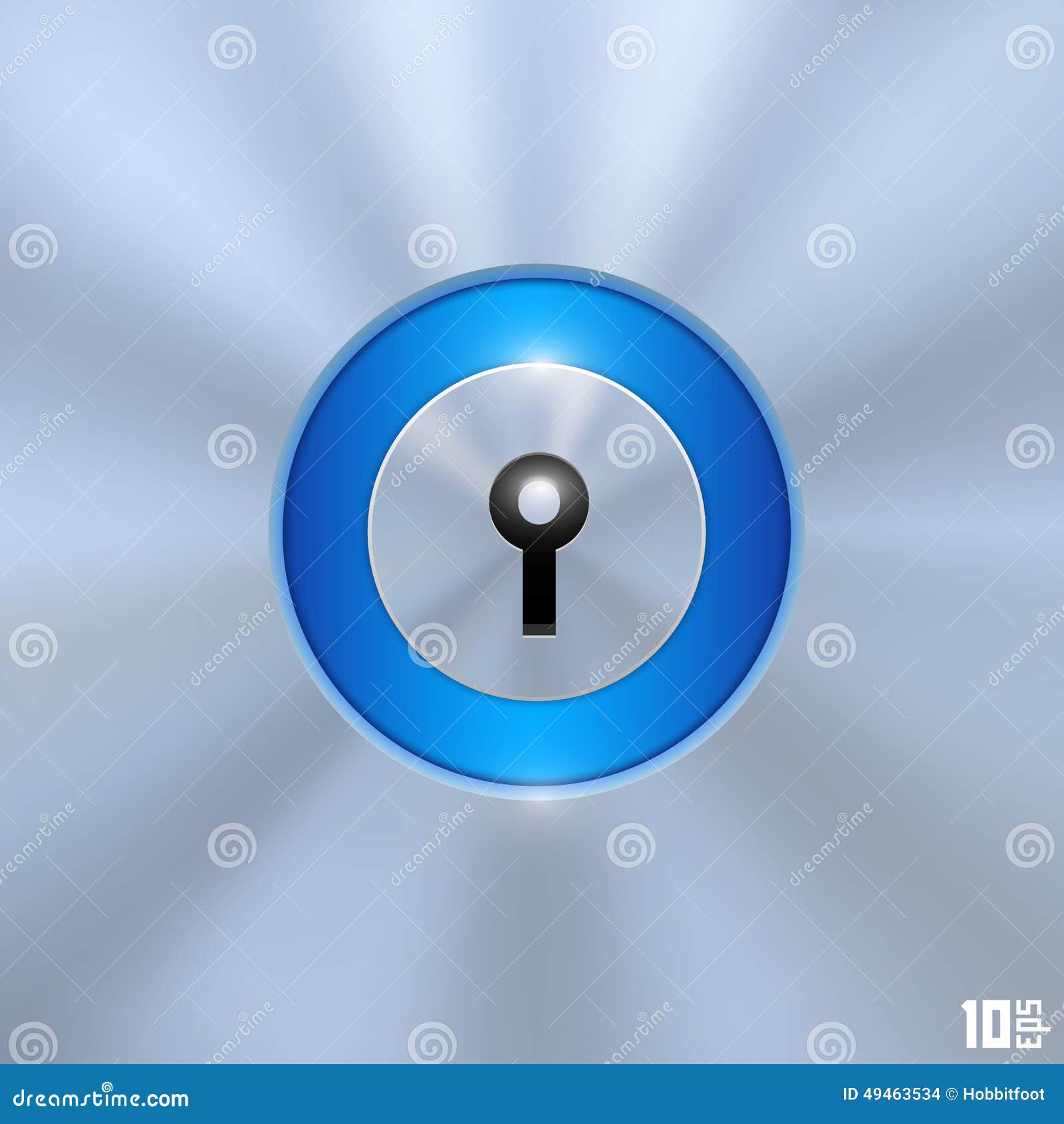 Keyhole on a Blue Background Stock Vector - Illustration of financial ...