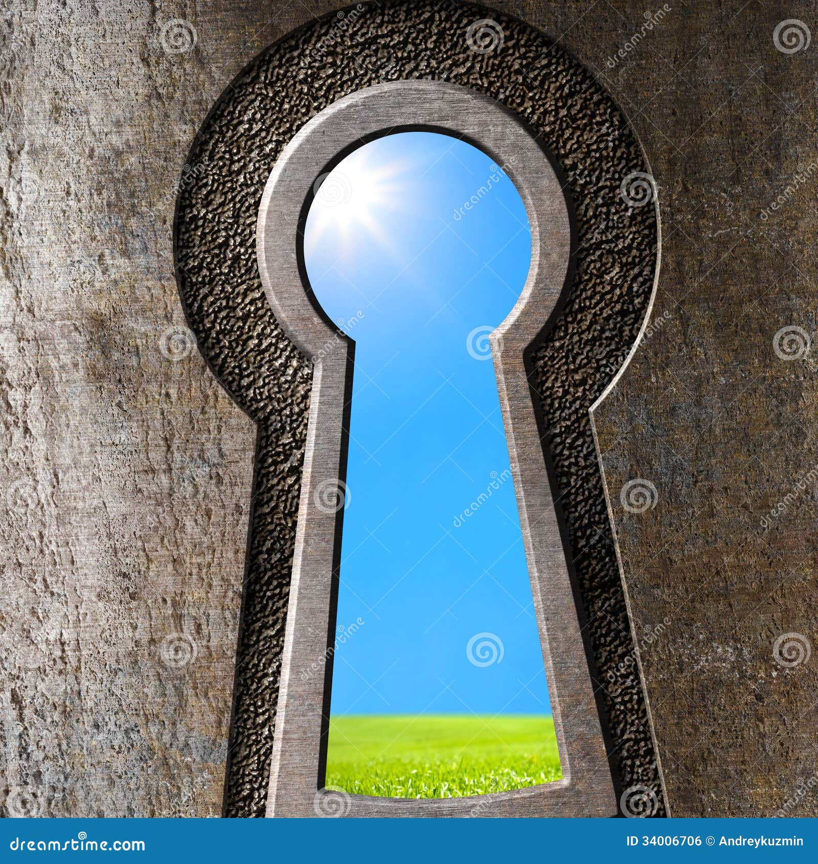 Keyhole concept stock photo. Image of rusty, idea, design - 34006706