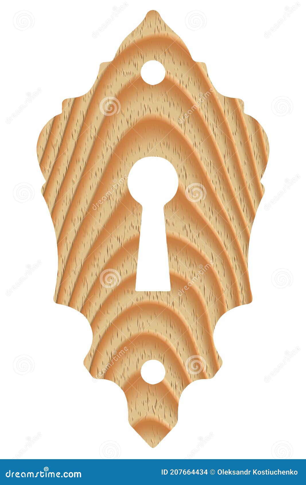 The Keyhole, Decorative Design Element, Imitation of Natural Wood ...