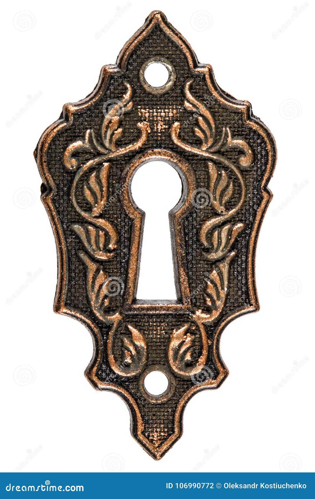 The Keyhole, Decorative Design Element, Isolated on White Background ...
