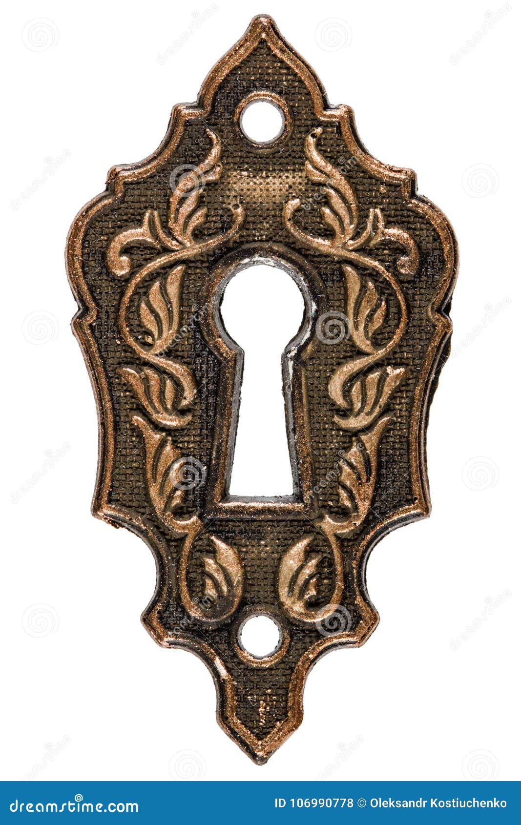 The Keyhole, Decorative Design Element, Isolated on White Background ...