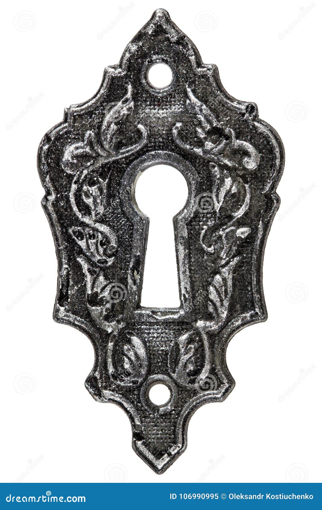 The Keyhole, Decorative Design Element, Isolated on White Background ...