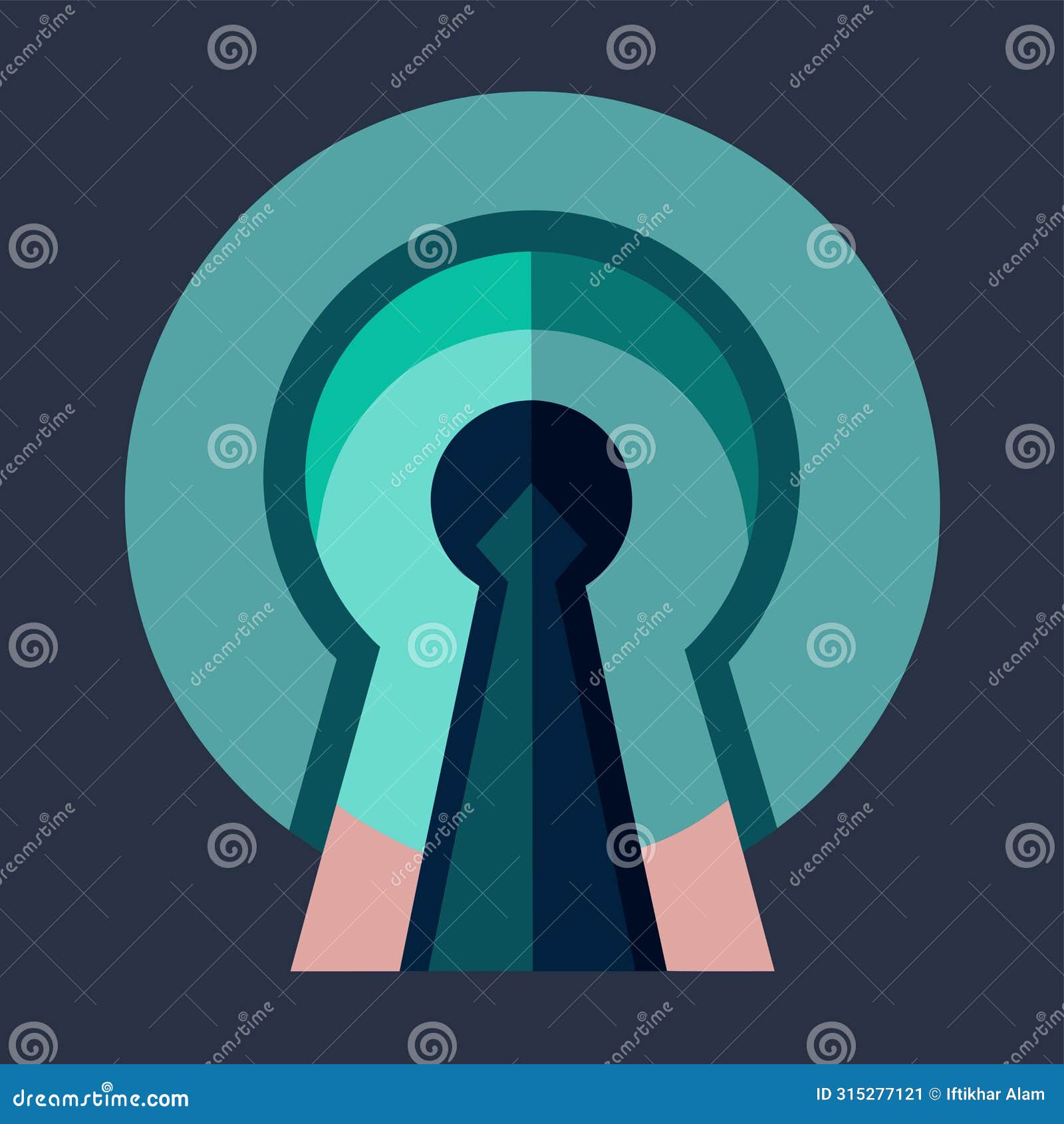 A Keyhole Emitting a Soft Light, Creating a Mysterious and Intriguing ...