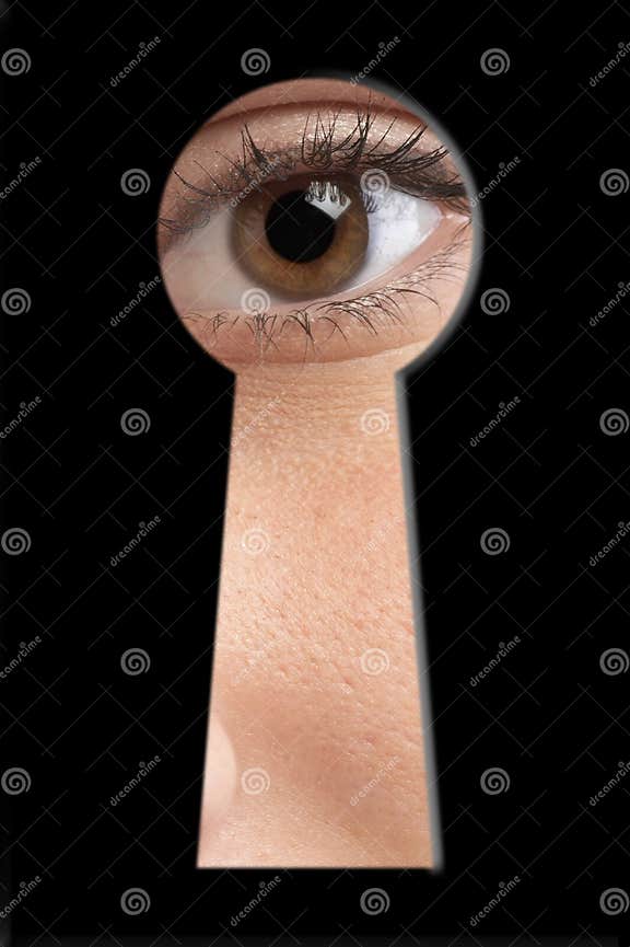 Keyhole eye stock image. Image of composite, black, concepts - 7986409