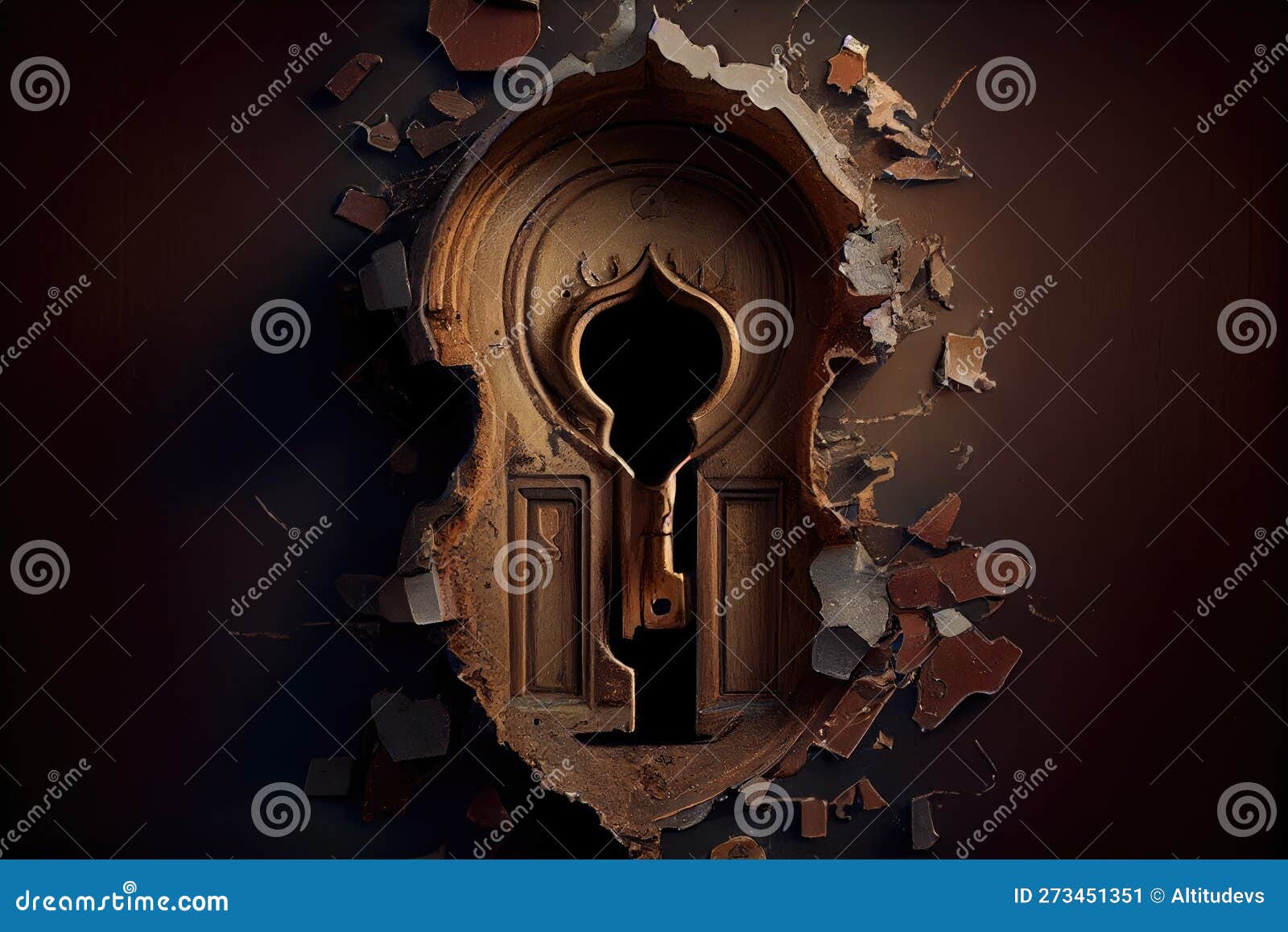 A Keyhole, Filled with Broken or Damaged Keys that Cannot Unlock the ...