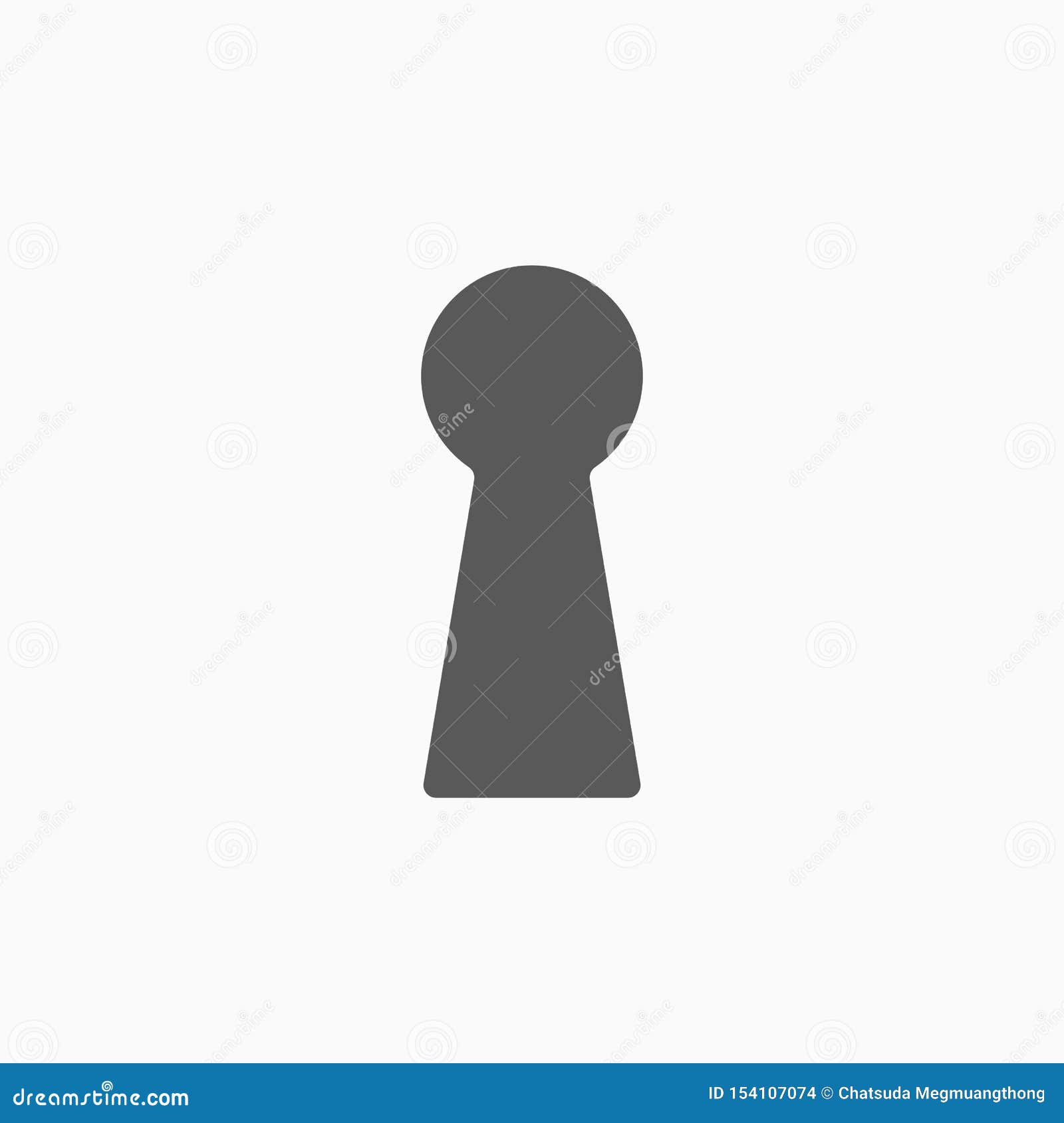Keyhole Icon, Keyway, Lock, Unlock, Door Stock Vector - Illustration of ...