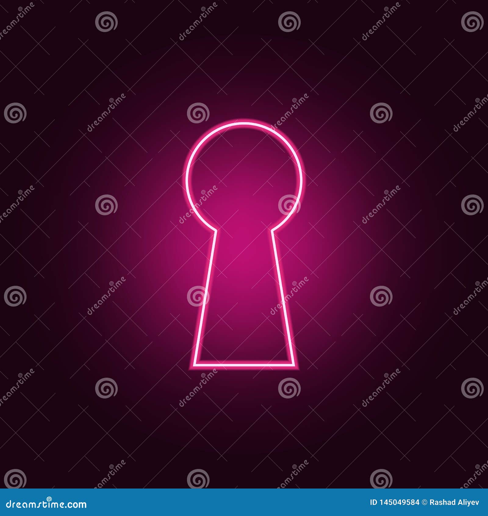 Keyhole Icon. Key Hole For Door. Gray Silhouette Keyhole Isolated On ...