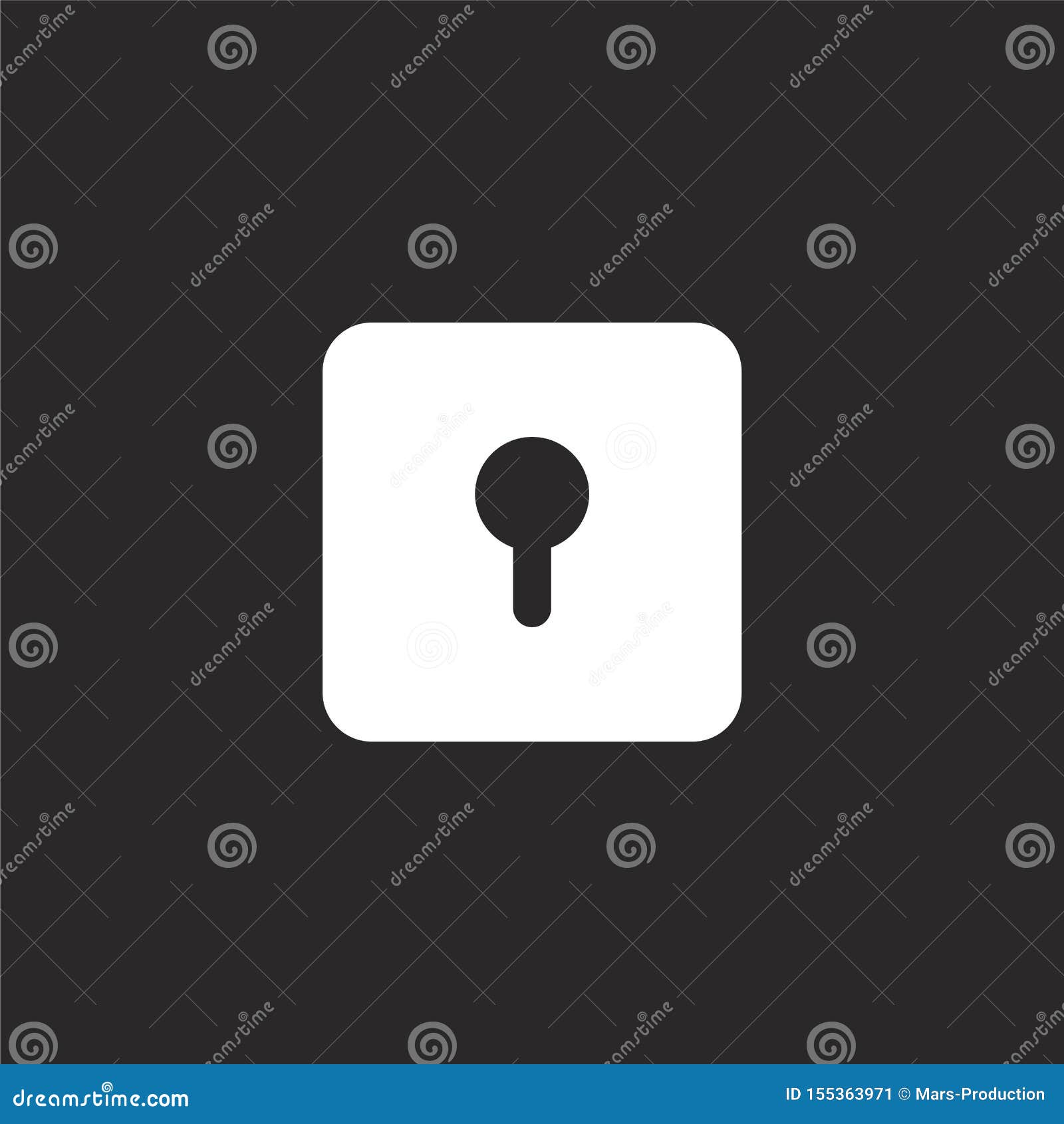 Keyhole Icon. Filled Keyhole Icon for Website Design and Mobile, App ...
