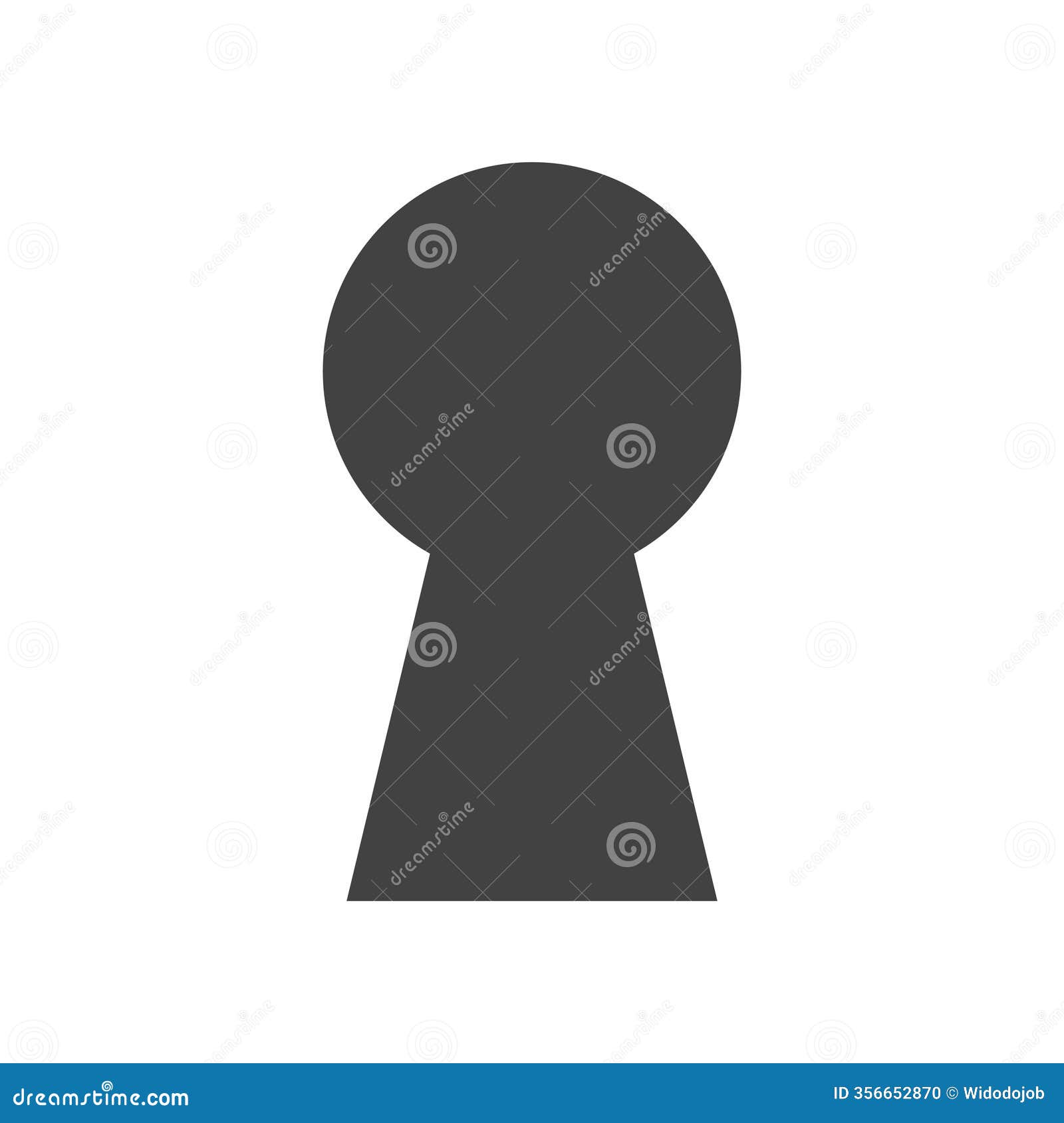 Keyhole Icon. Door Key Hole. Shape Of Lock Of Door. Black, White And ...