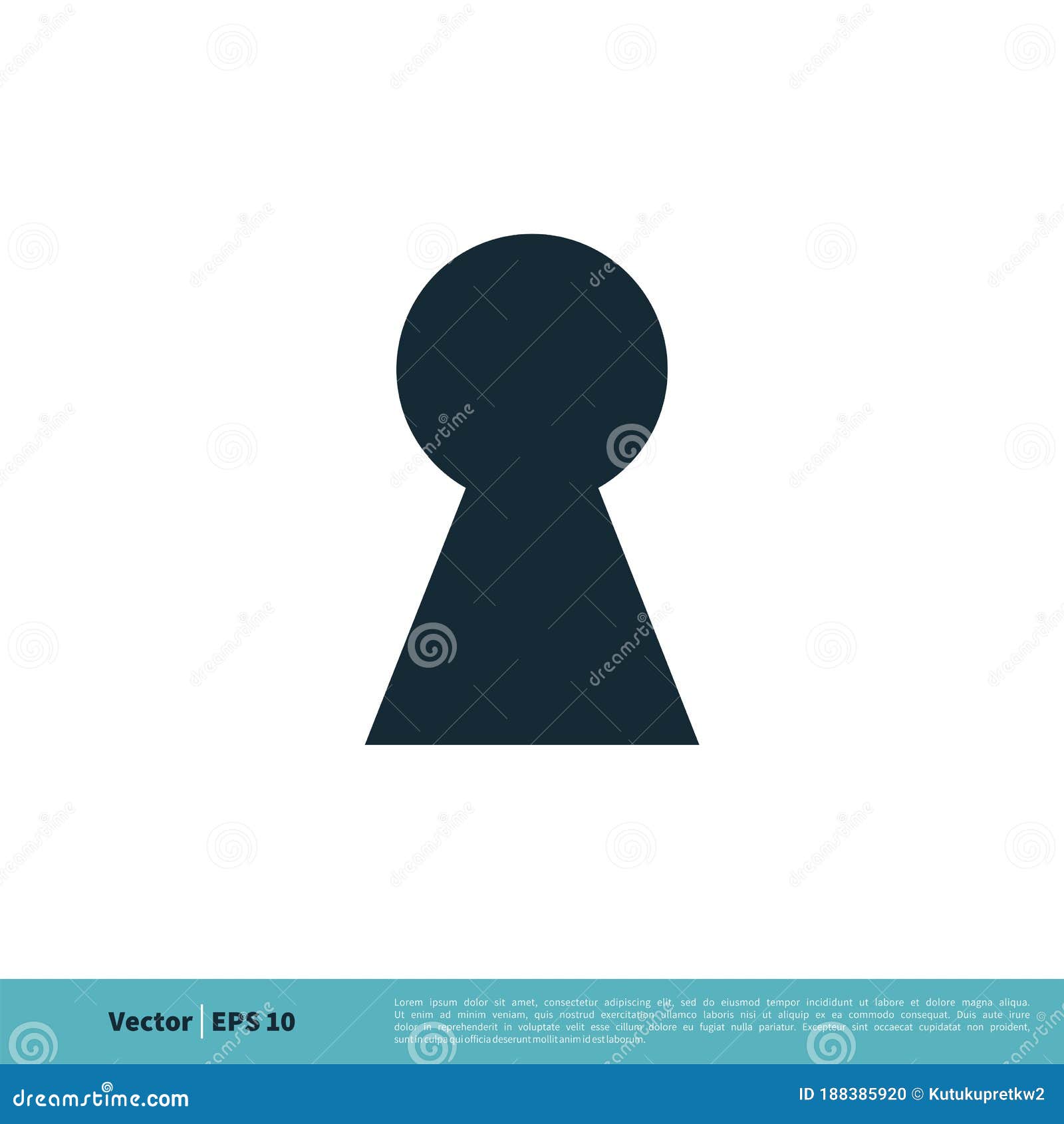 Keyhole Icon Vector Logo Template Illustration Design. Vector EPS 10 ...