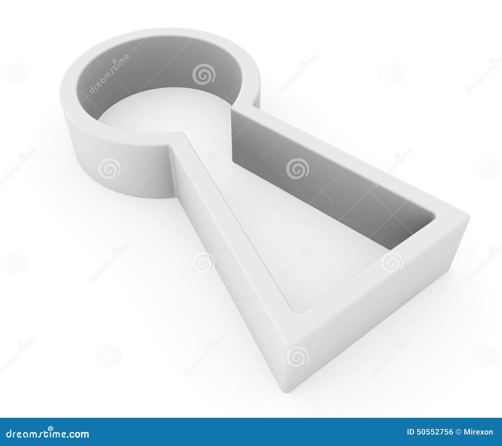 Keyhole Icon on a White Background Stock Illustration - Illustration of ...