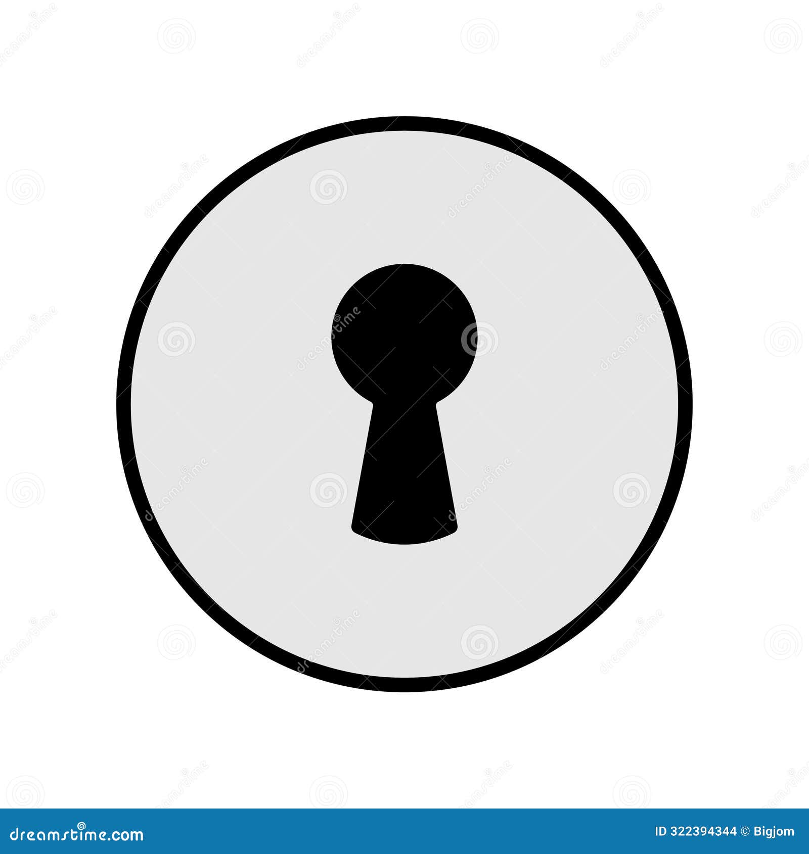 Keyhole Icon. Lock Sign. Log In And Log Out Symbol. Security And ...